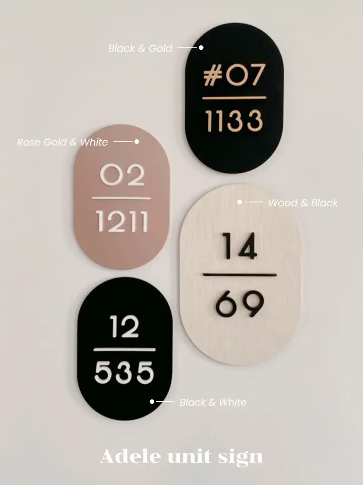 I make customised unit signs | Gallery posted by thejomuhome | Lemon8