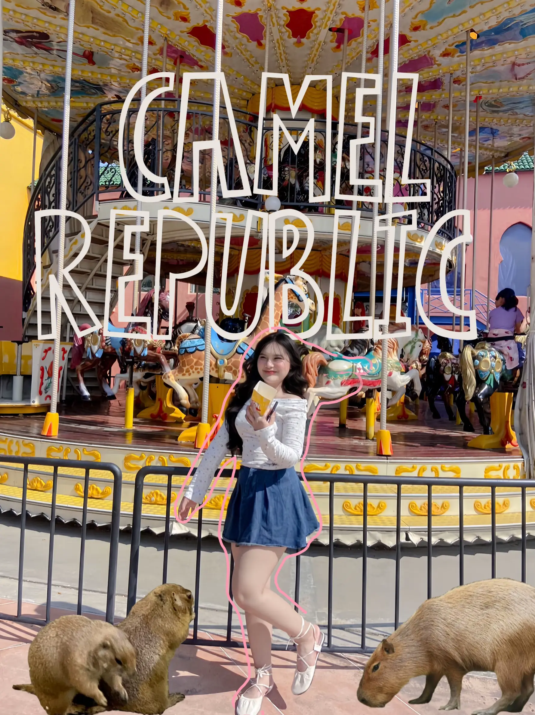 🐪🎠Camel Republic สวนอูฐ ชะอำ🎠🐪 | แกลเลอรีที่โพสต์โดย Pimlapadss | Lemon8