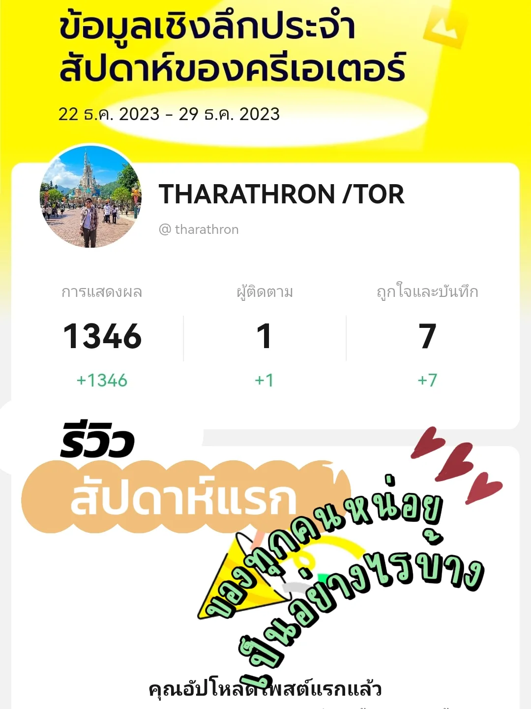 Lemon 8の最初の週のレビュー | THARATHRON /TORが投稿したフォトブック | Lemon8