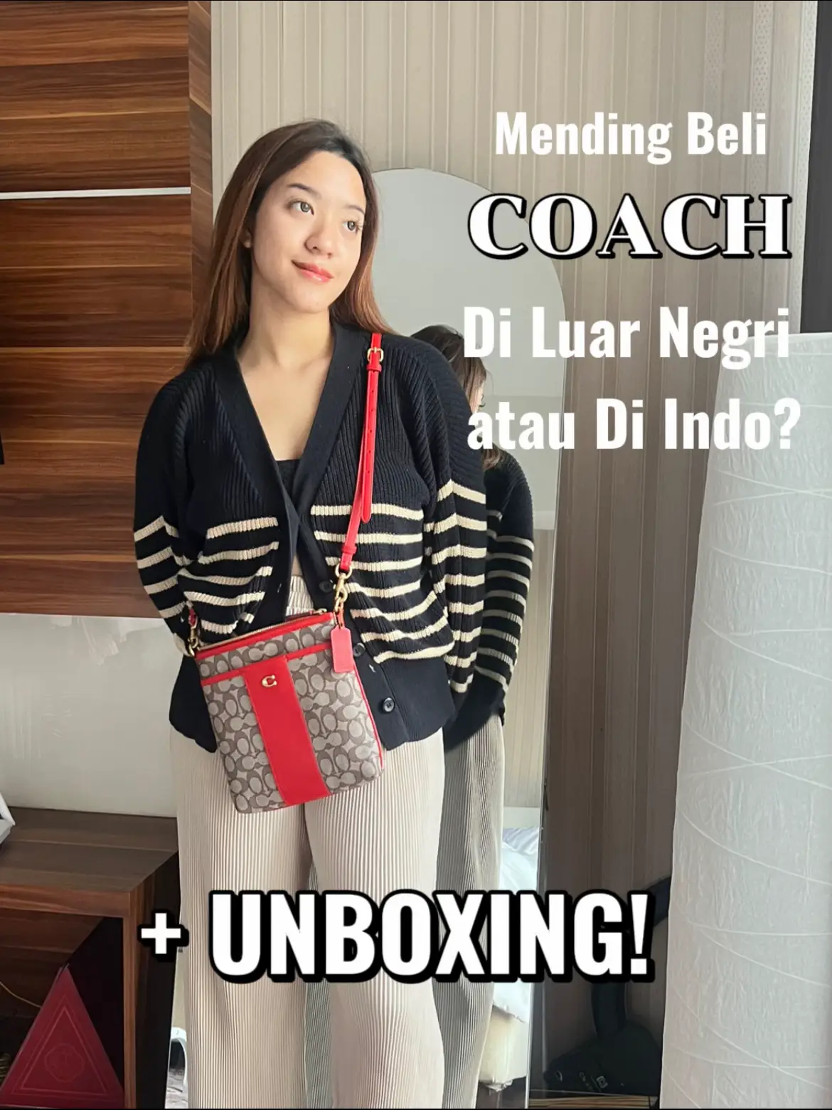 Mending beli coach di indo / luar negri? UNBOXING | Video dipublikasikan oleh karishaizzati | Lemon8