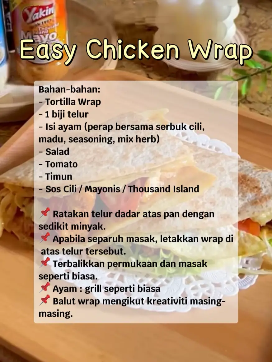 4 Variasi Menu menggunakan Tortilla Wrap😍🌯🌮 | Galeri disiarkan oleh It ...