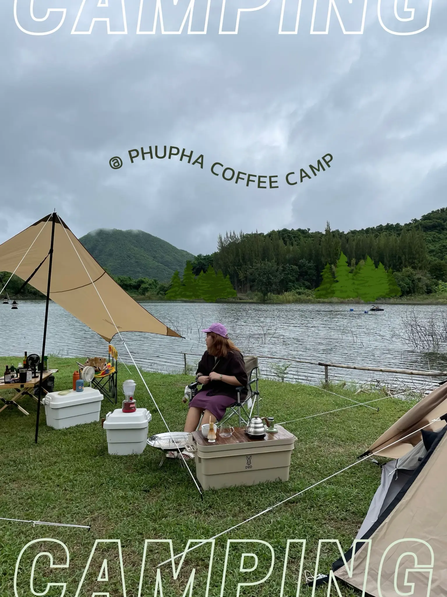 PHUPHA COFFEE CAMP🏕️ แคมป์ปิ้งริมน้ำฉ่ำๆ ราชบุรีใกล้แค่นี้เอง | แกลเลอรีที่โพสต์โดย :0) | Lemon8