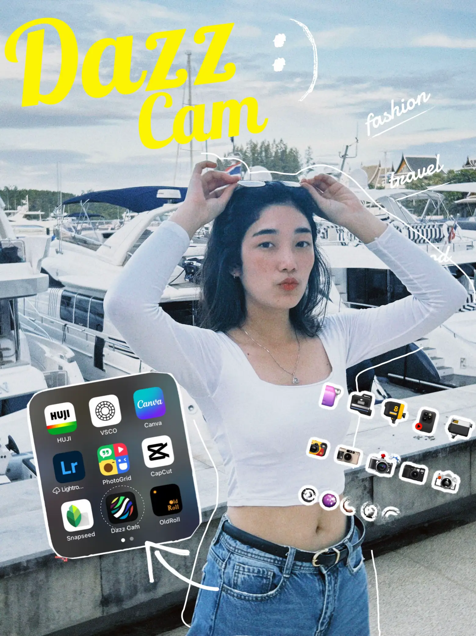 ป้ายยาแอปถ่ายรูปที่ไม่ควรพลาด Dazz Cam 📸 | แกลเลอรีที่โพสต์โดย ᴱᴬᴿᴺᴳ | Lemon8