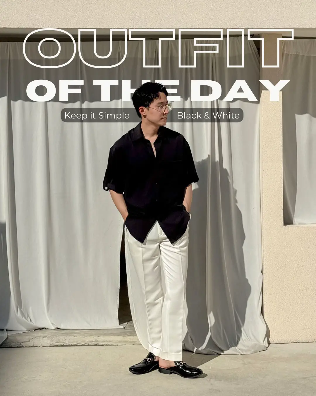 OOTD | ขาว-ดำ ใส่ยังไงก็รอด ⚪️⚫️👍🏻 | แกลเลอรีที่โพสต์โดย Pooma2307 | Lemon8