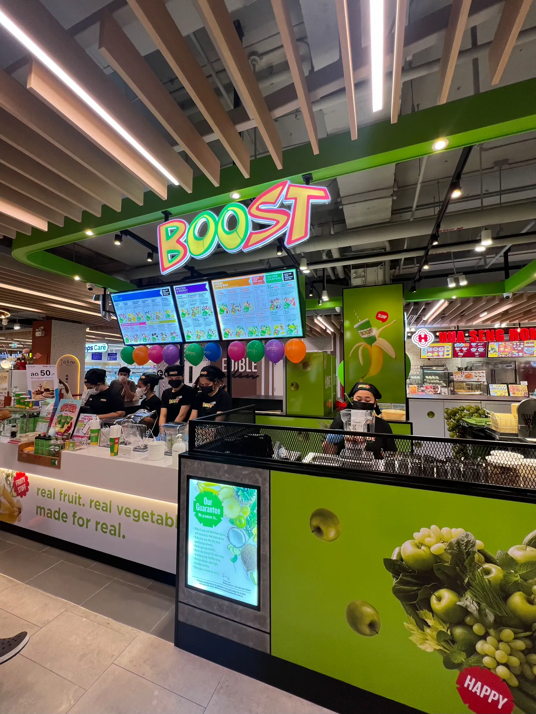 Boost ร้านน้ำผลไม้ปั่นที่อร่อยที่สุดดด 😋 | แกลเลอรีที่โพสต์โดย Mook | Lemon8