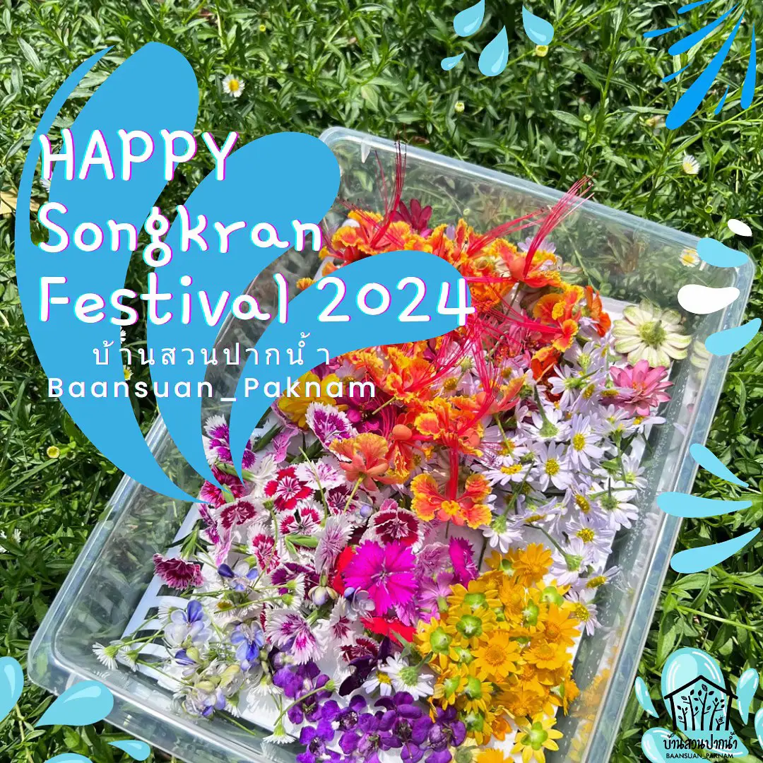 💦 Happy Songkran Day everyone 💦 | Gallery posted by Baansuan_Paknam | Lemon8