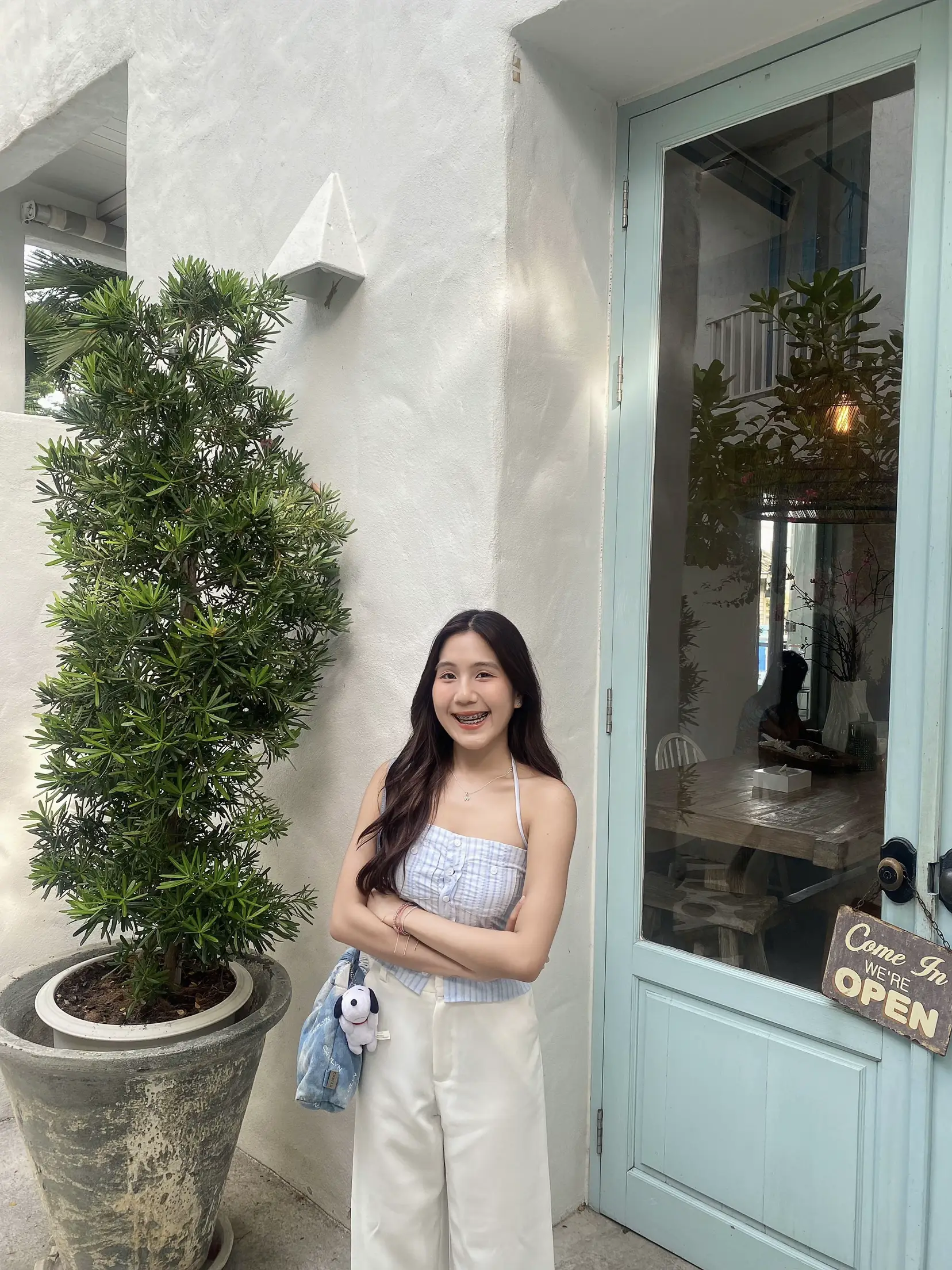 เเต่งตัวโทนฟ้าขาว💙🤍 | แกลเลอรีที่โพสต์โดย myymines | Lemon8