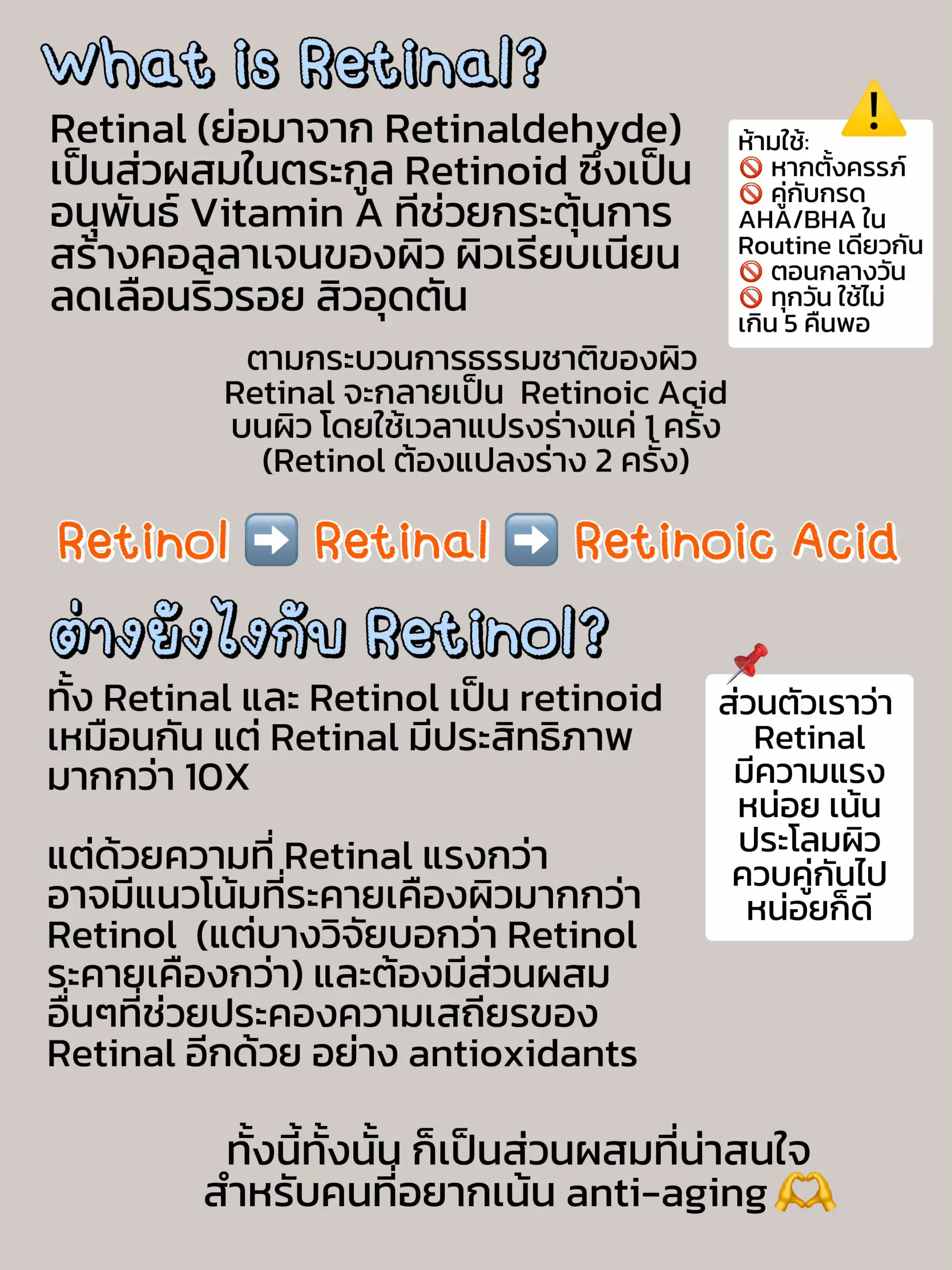 มาทำความรู้จัก Retinal กัน ต่างยังไงกับ Retinol เอย? 🤔 | แกลเลอรีที่ ...