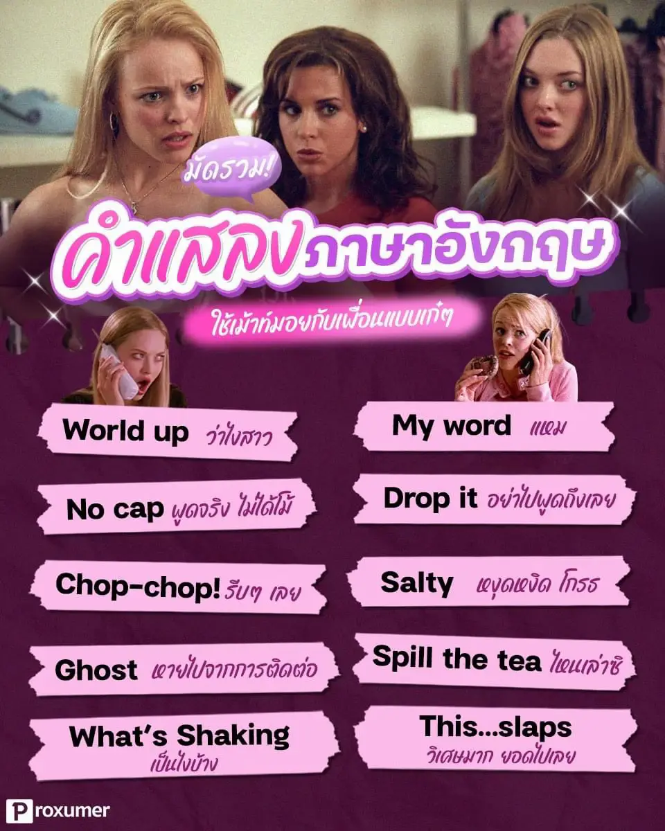 👄 10 คำแสลงภาษาอังกฤษที่ฮิตมาก | แกลเลอรีที่โพสต์โดย Proxumer | Lemon8