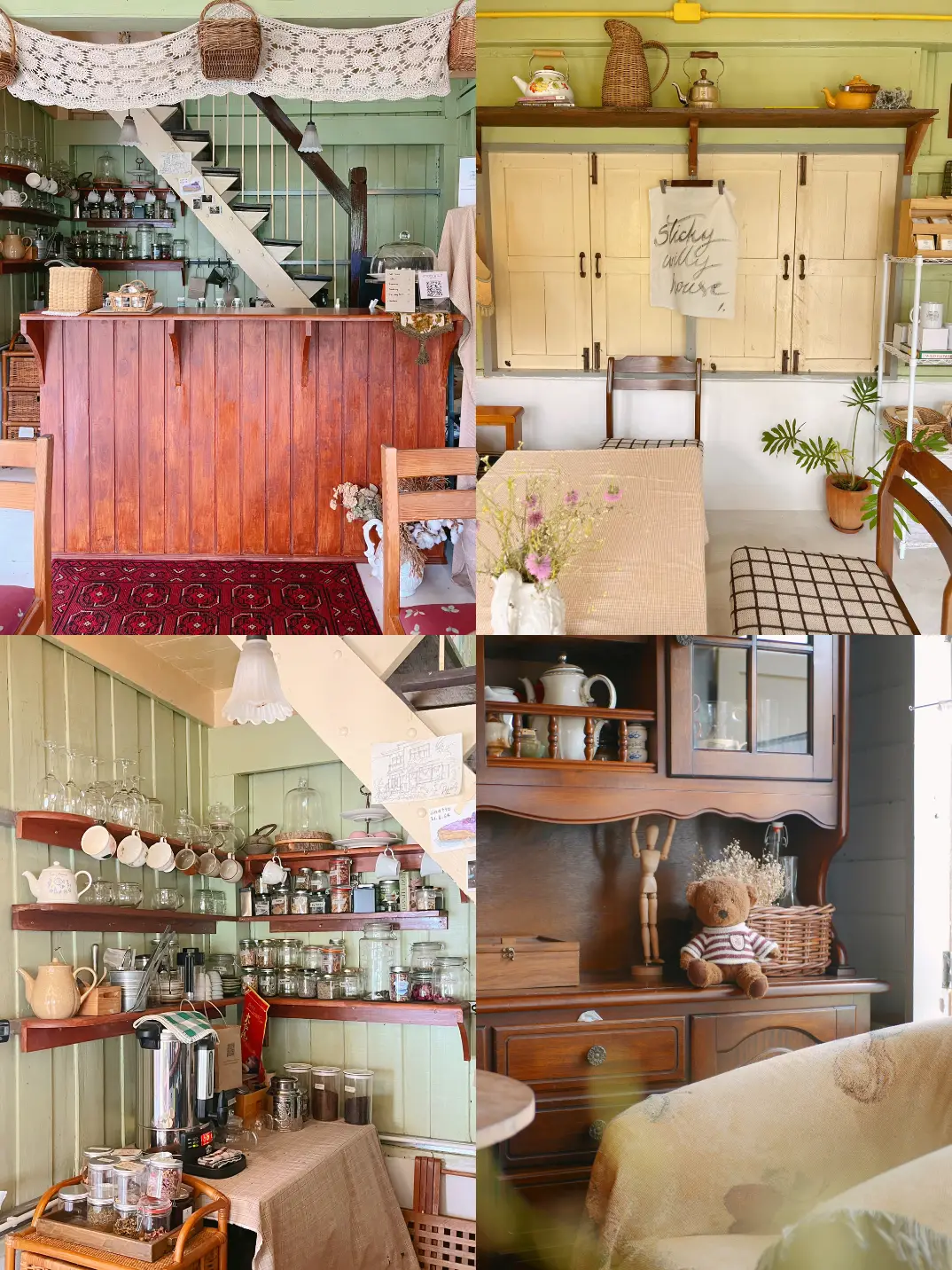 🫖คาเฟ่ชาดอกไม้น่ารักๆในตัวเมืองโคราช Sticky willy house🌿 | แกลเลอรีที่ ...