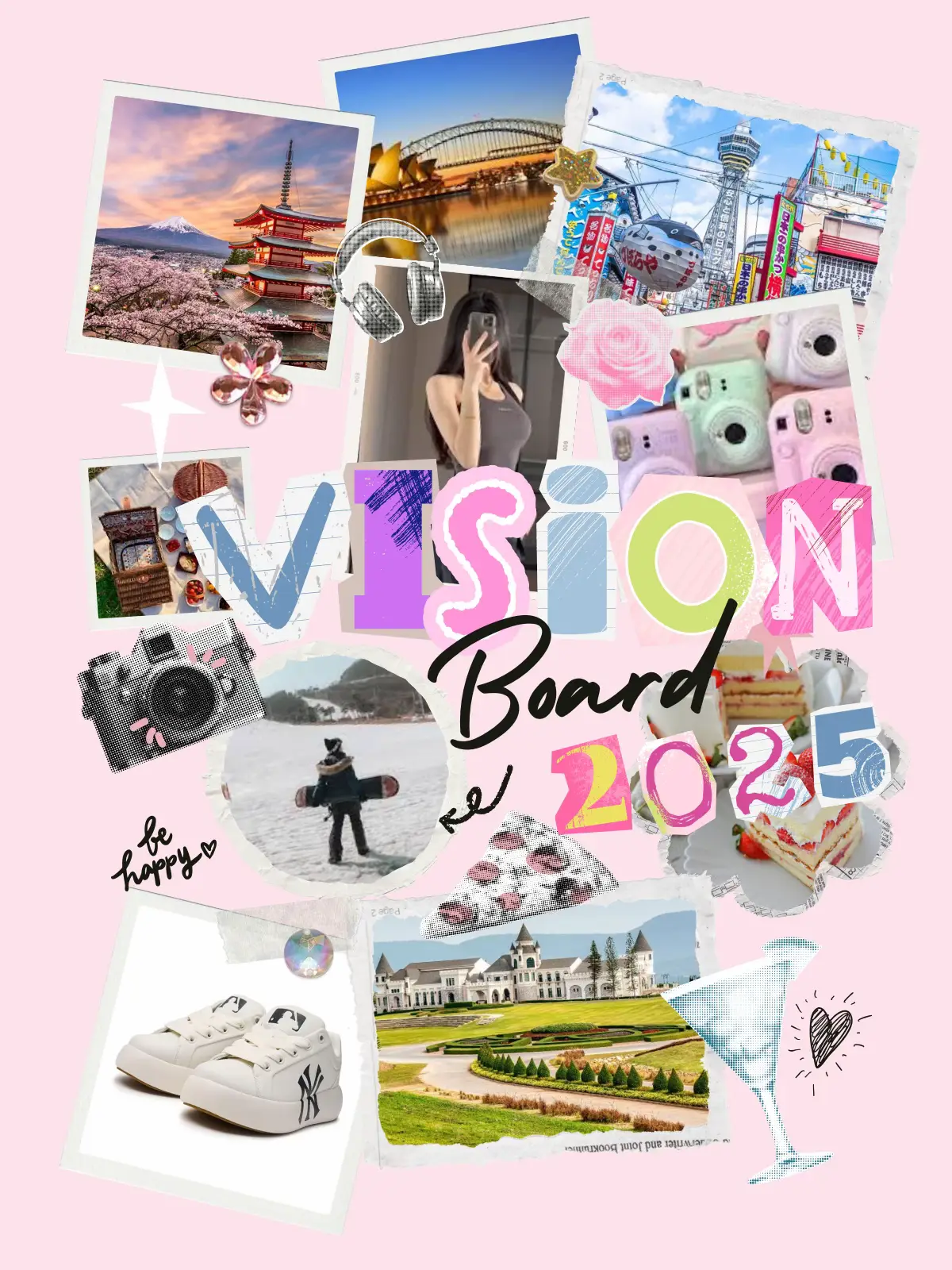 ชวนมาทำ Vision board 2025 🍒 เป็น Wallpaper กันค่ะ 🎄 | แกลเลอรีที่โพสต์ ...
