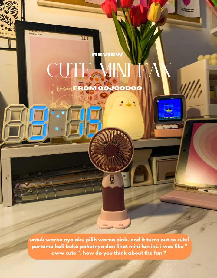 Review Cute Mini Fan From Gojoodoq! 💗 | Gallery posted by tasanotes ...
