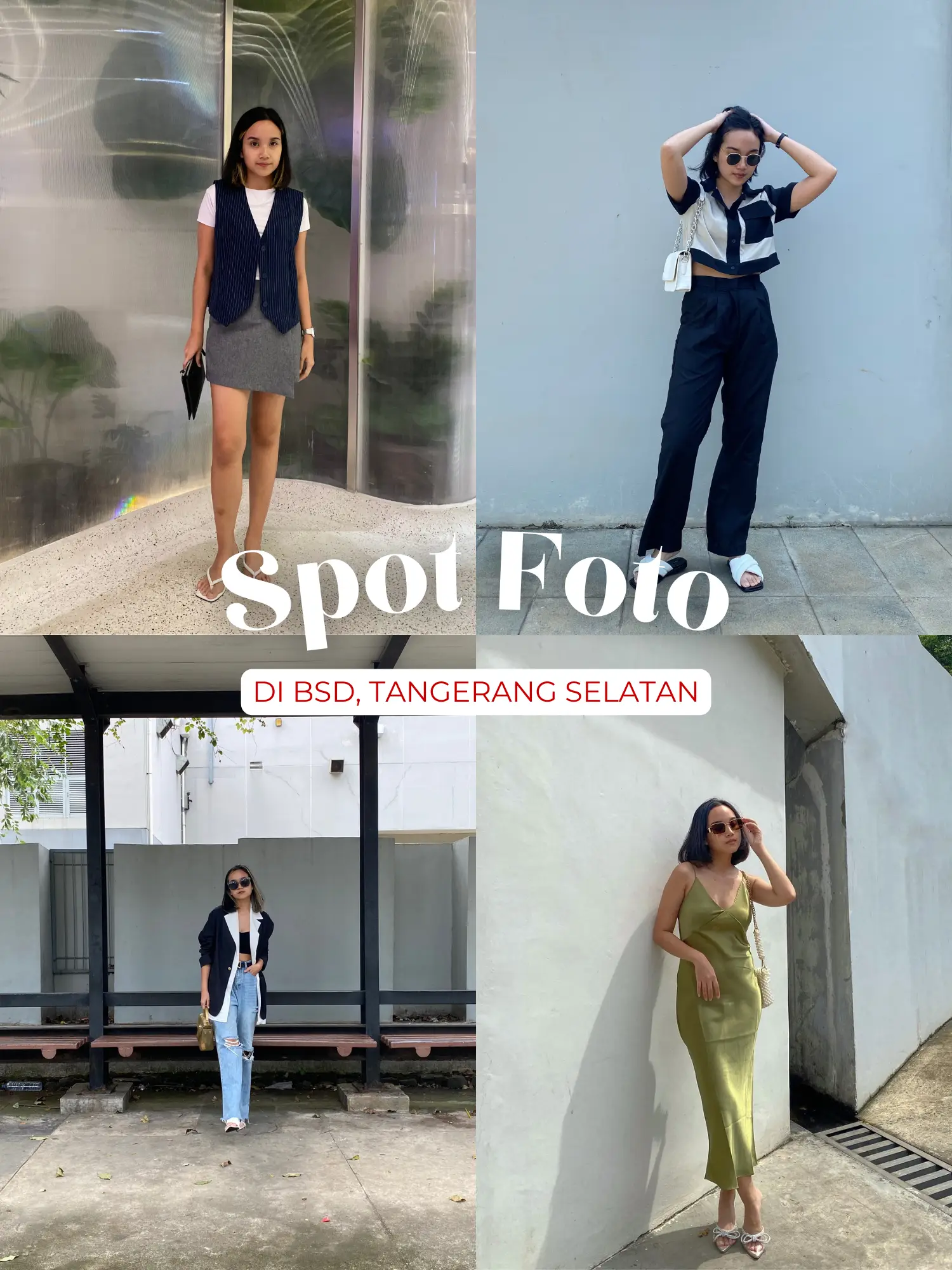 Spot Foto OOTD di Tangerang Selatan 📸 | Galeri diposting oleh Hilfi Lizzia | Lemon8
