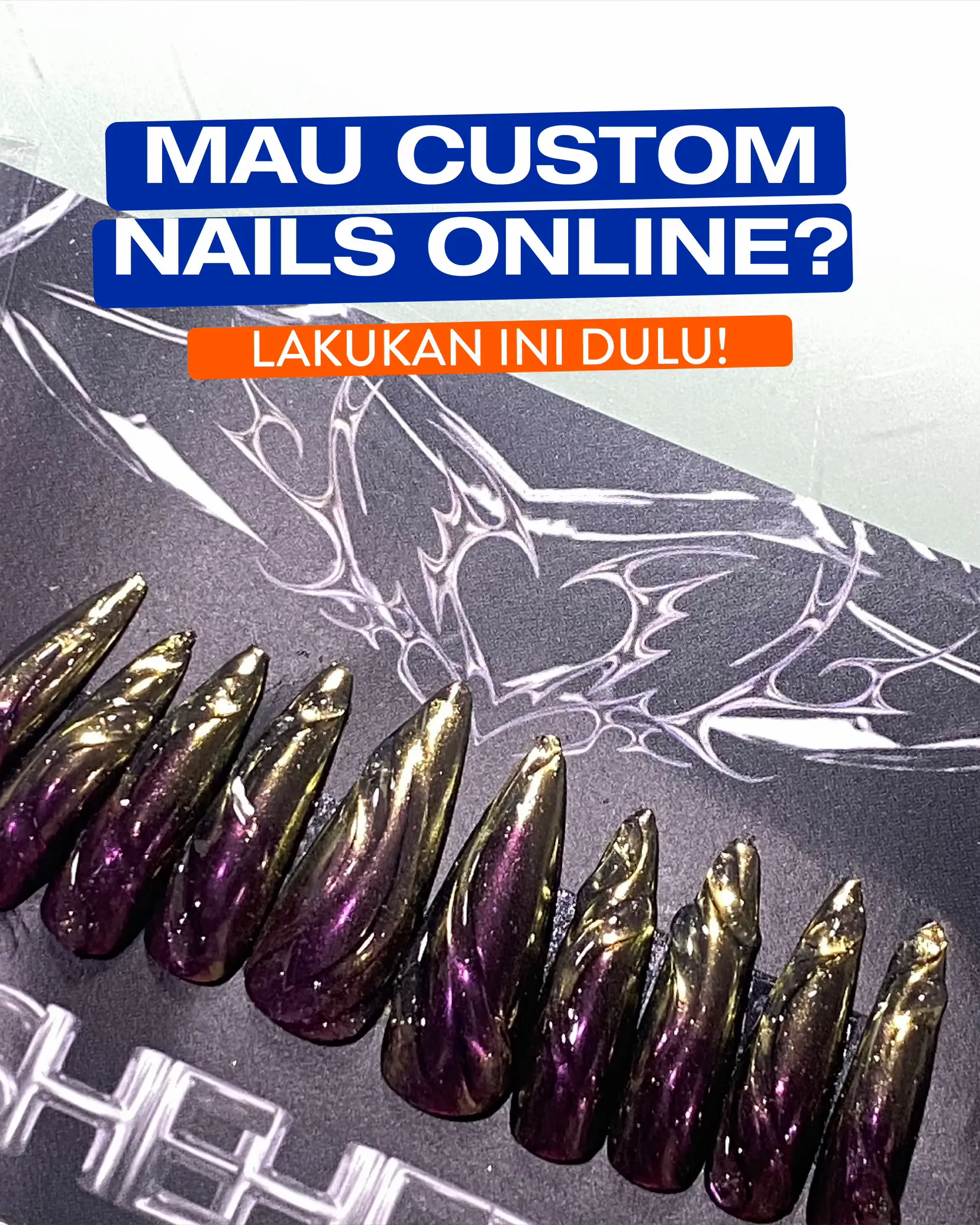 PERHATIKAN INI KALAU MAU CUSTOM NAILS ONLINE‼️ | Galeri diposting oleh venska | Lemon8