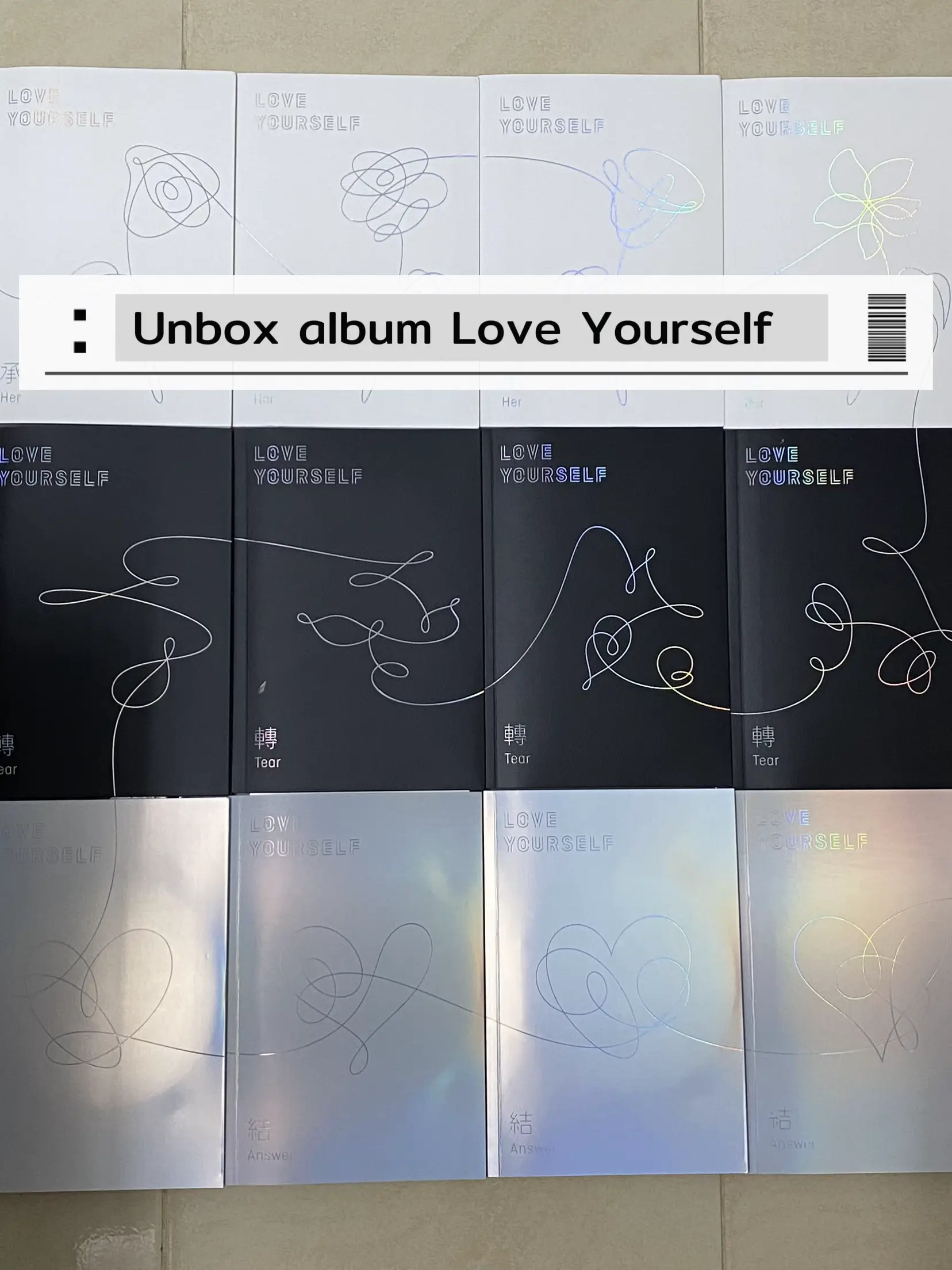 Unbox album Love Yourself บั้มบังทันที่คิดมาโคตรดี💜 | แกลเลอรีที่โพสต์ ...