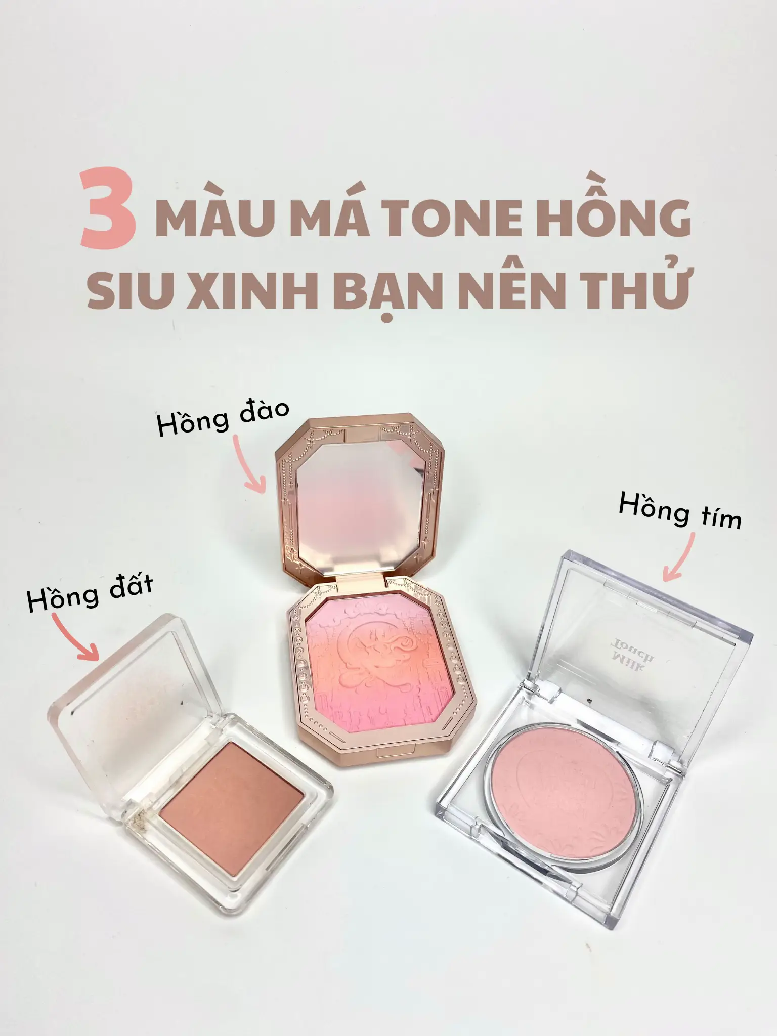 Top 3 màu má tone hồng cực xinh bạn nên thử | Bộ sưu tập do Amy Nguyễn ...