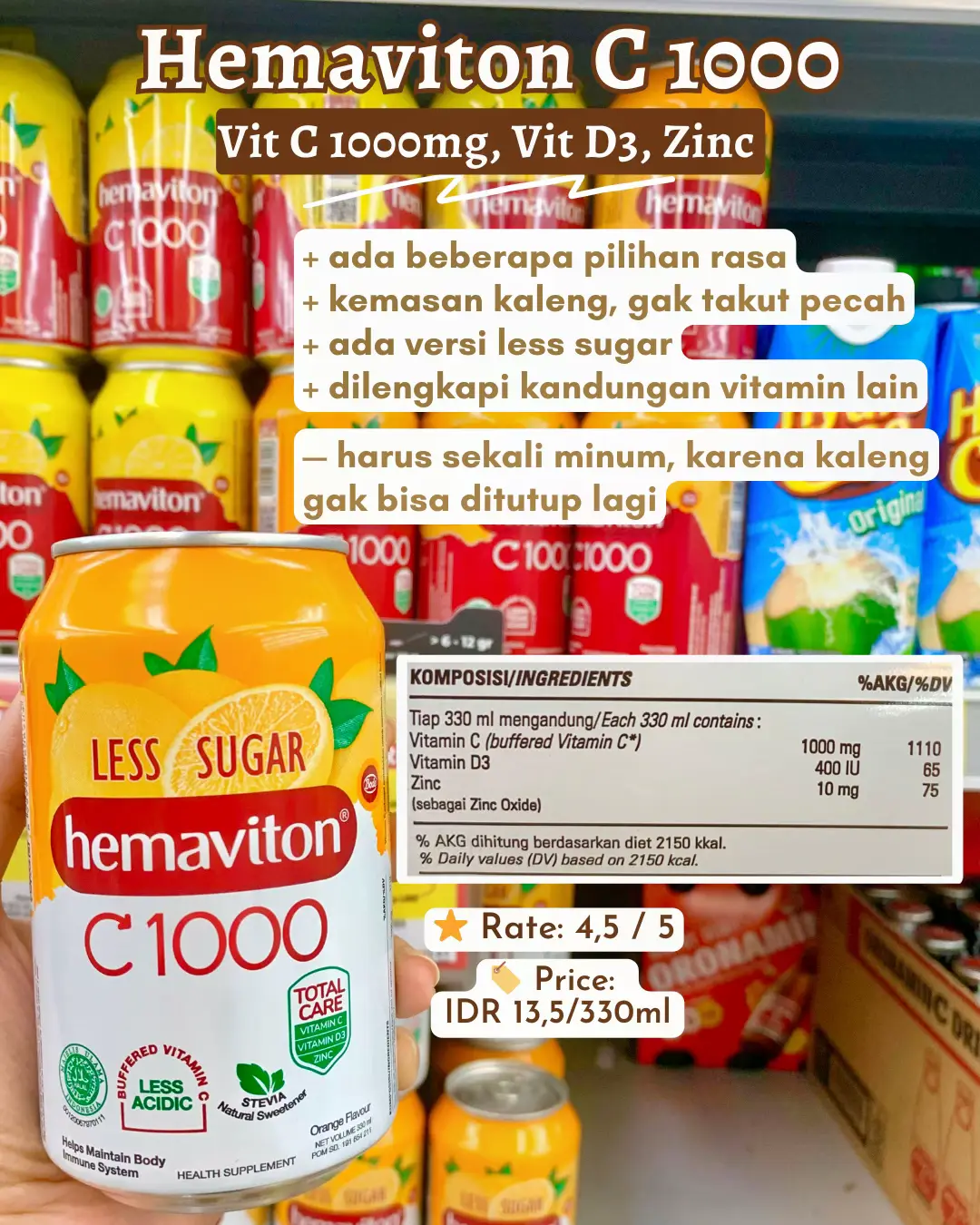 Rekomendasi Minuman Vit C 1000mg di Superindo🍊🍋💦 | Galeri disiarkan ...