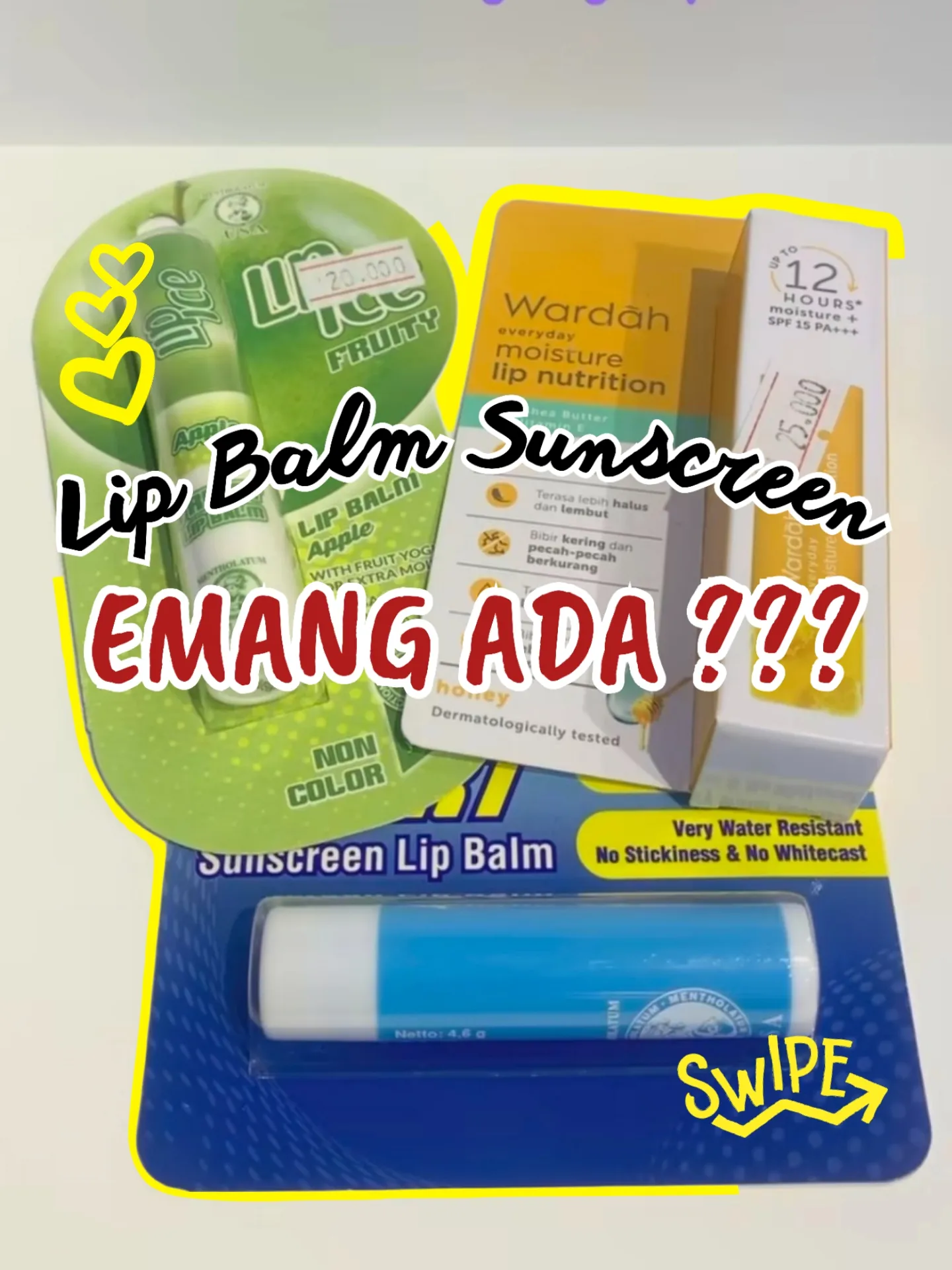 lip Balm Sunscreen,wajib pake ‼️ | Galeri diposting oleh beauty_room | Lemon8