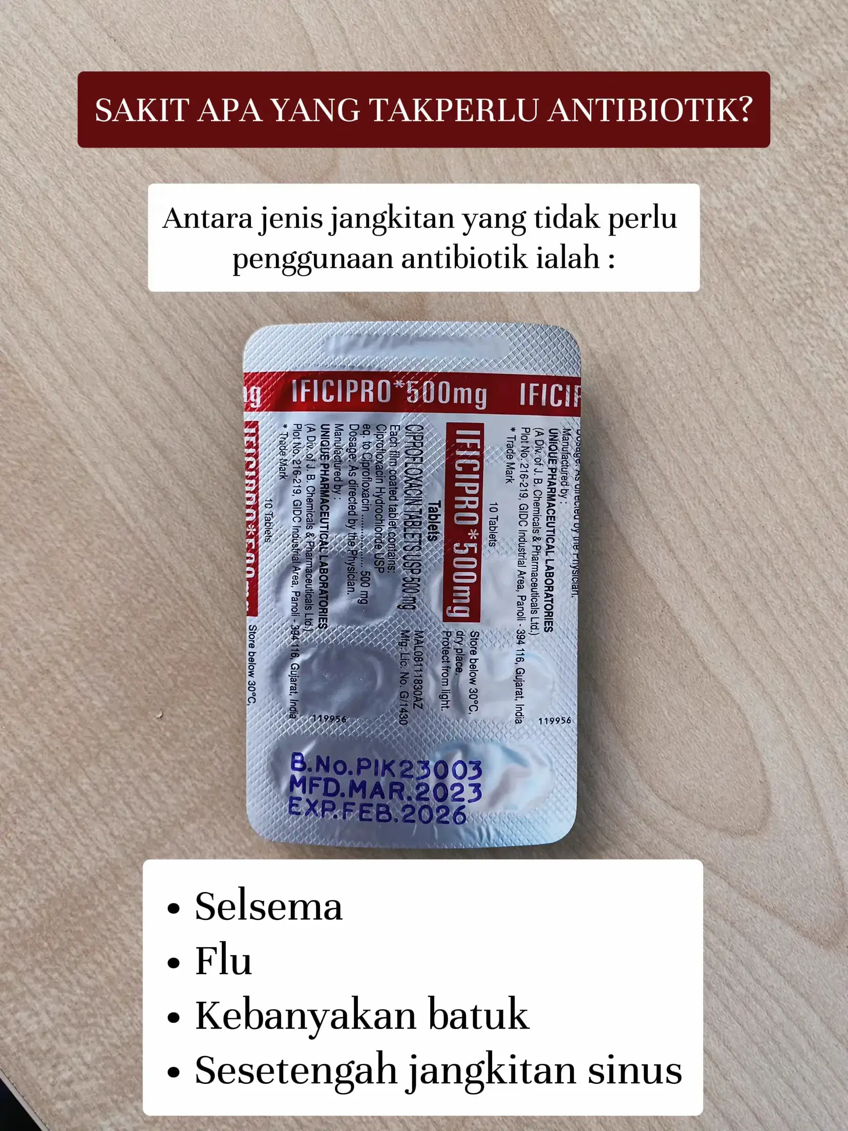 PERLUKE HABISKAN ANTIBIOTIK EVEN DAH SEMBUH? | Galeri disiarkan oleh ...
