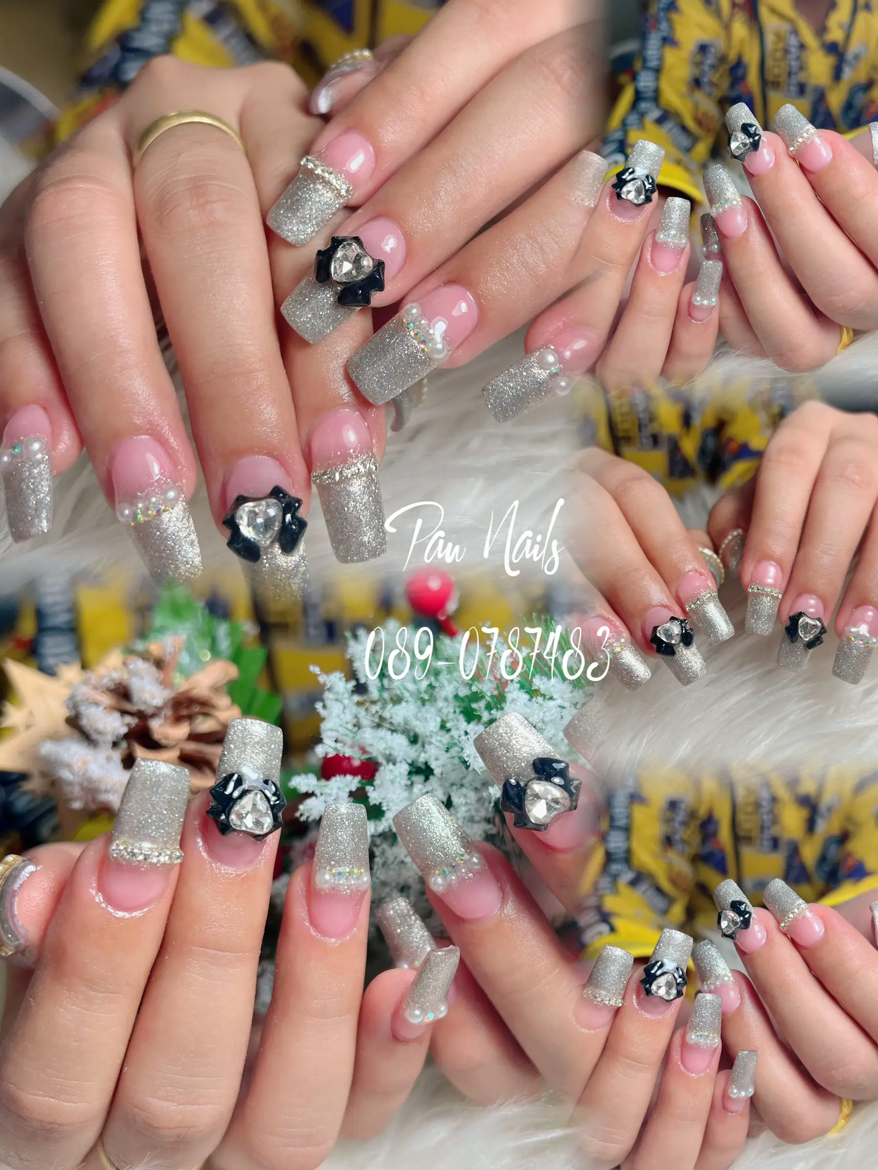 แบบเล็บหรูหรา💅🏻 | แกลเลอรีที่โพสต์โดย Pan nail | Lemon8