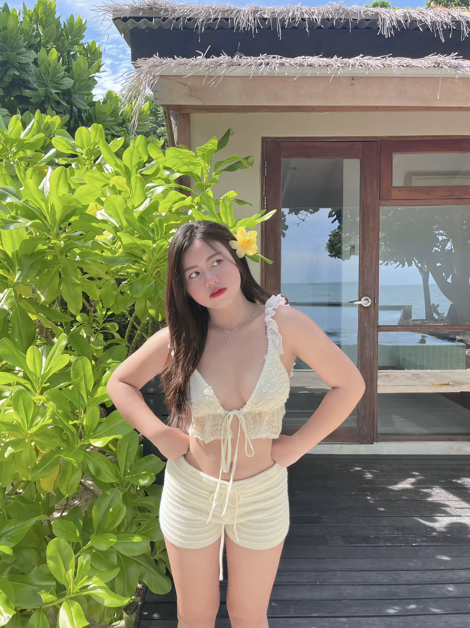 OOTD แต่งตัวไปทะเล🏝️🐠🌤️ | แกลเลอรีที่โพสต์โดย Bambam | Lemon8