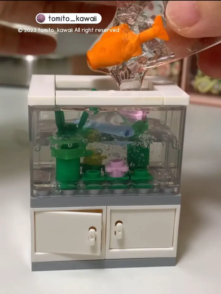 ตู้ปลาจิ๋ว | วิดีโอที่เผยแพร่โดย tomito_kawaii | Lemon8