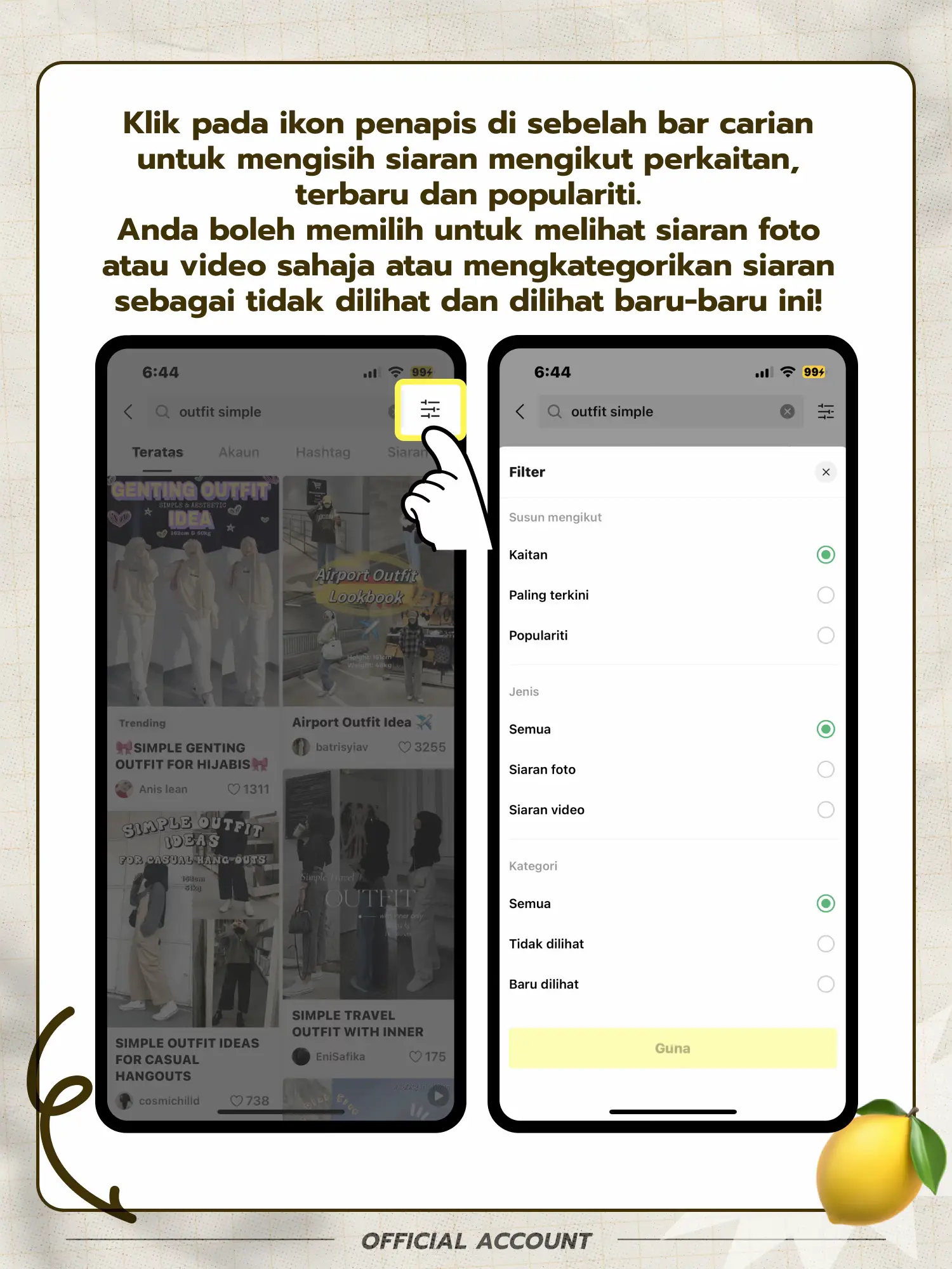 Lemon8 Web - Carian Lemon8