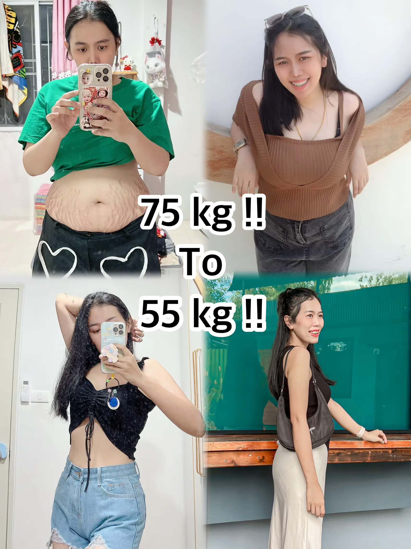 รีวิวหลังคลอด ลดพุง ลดน้ำหนัก 20 kg | แกลเลอรีที่โพสต์โดย Oratai Ousahapo | Lemon8