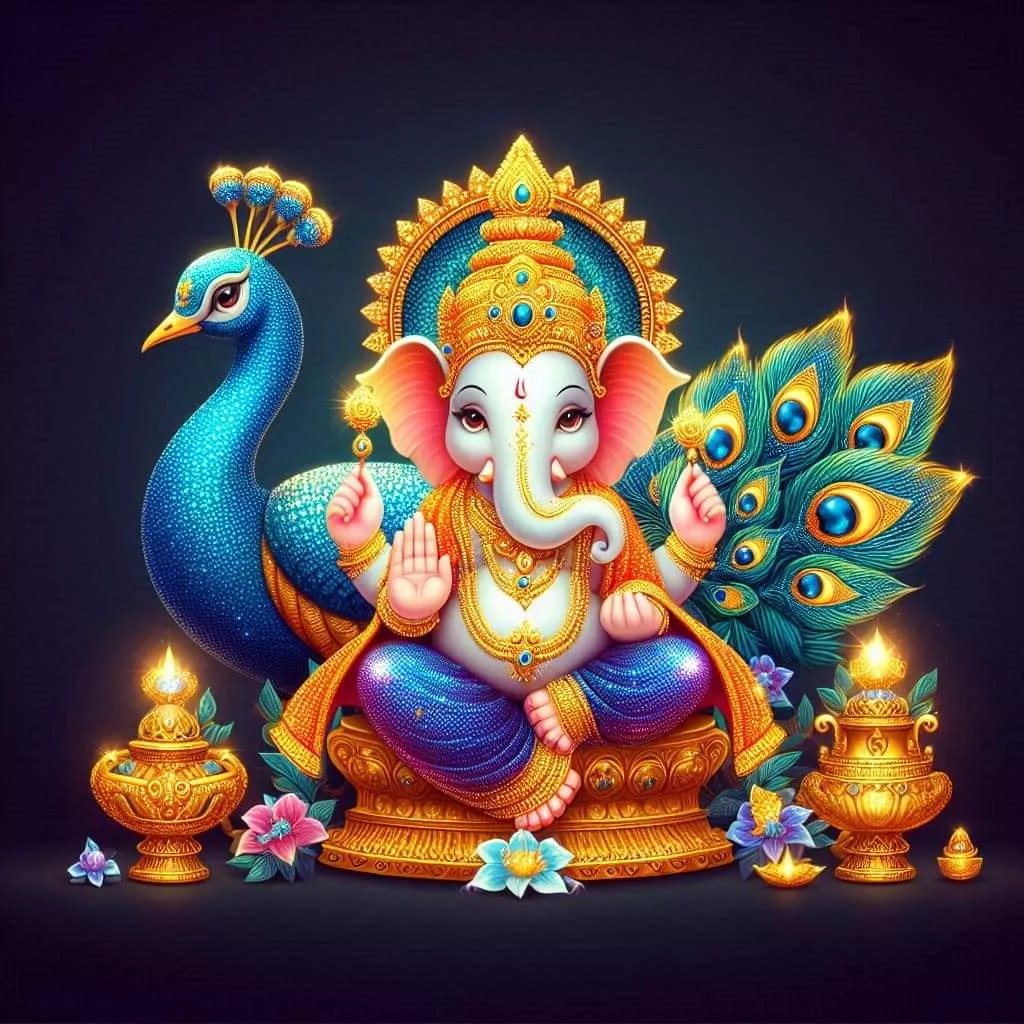 พระพิฆเนศ & นกยูง 🦚 | แกลเลอรีที่โพสต์โดย sukanya kulpakt | Lemon8