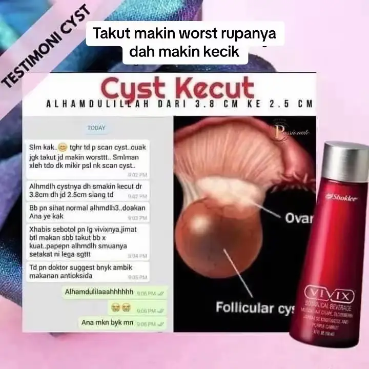 Cyst kecut sebab .. | Galeri disiarkan oleh Amira mohd | Lemon8