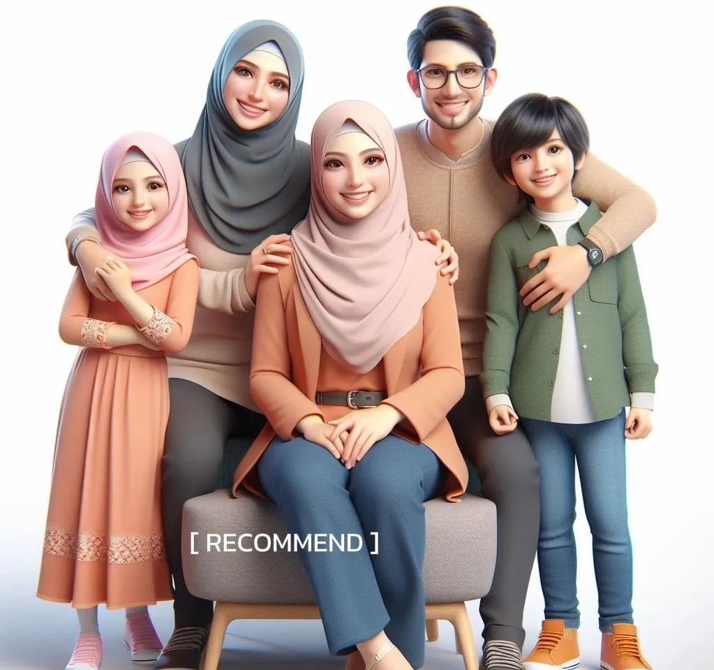 Foto Kartun Ayah Ibu 2 Anak Laki Laki 1 Perempuan - Pencarian Lemon8