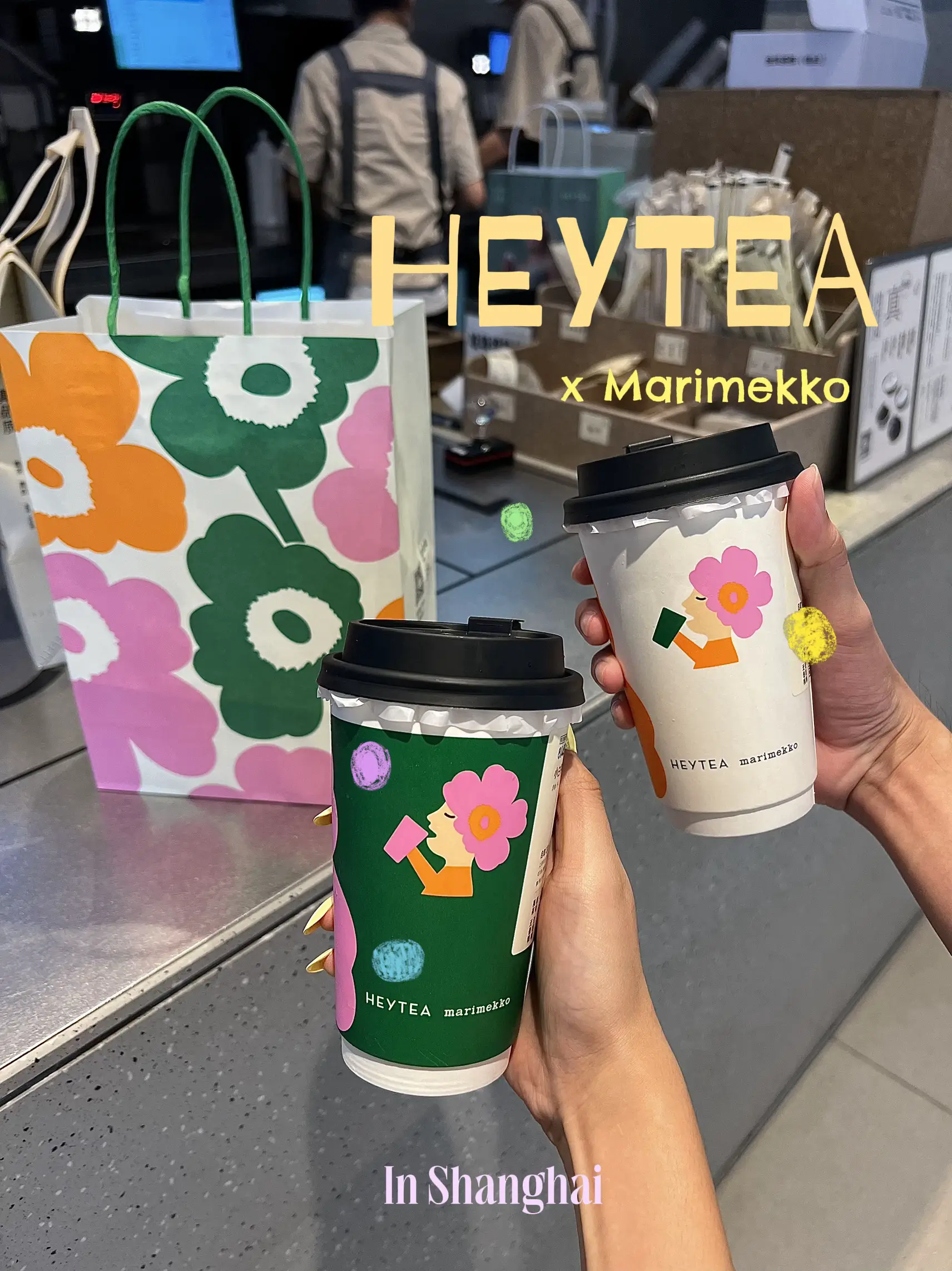 HEYTEA X Marimekko แก้วน่ารักเกิ้นน>__