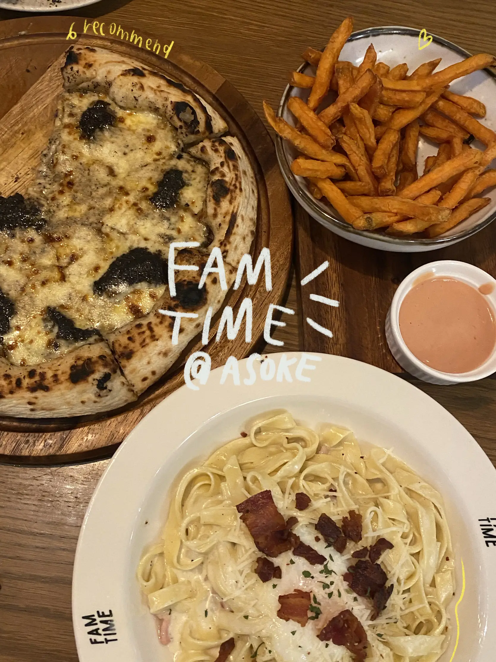 3 เมนูที่ต้องสั่งเมื่อไป Fam Time 🍕🍟🍝 | แกลเลอรีที่โพสต์โดย milkksrp ...