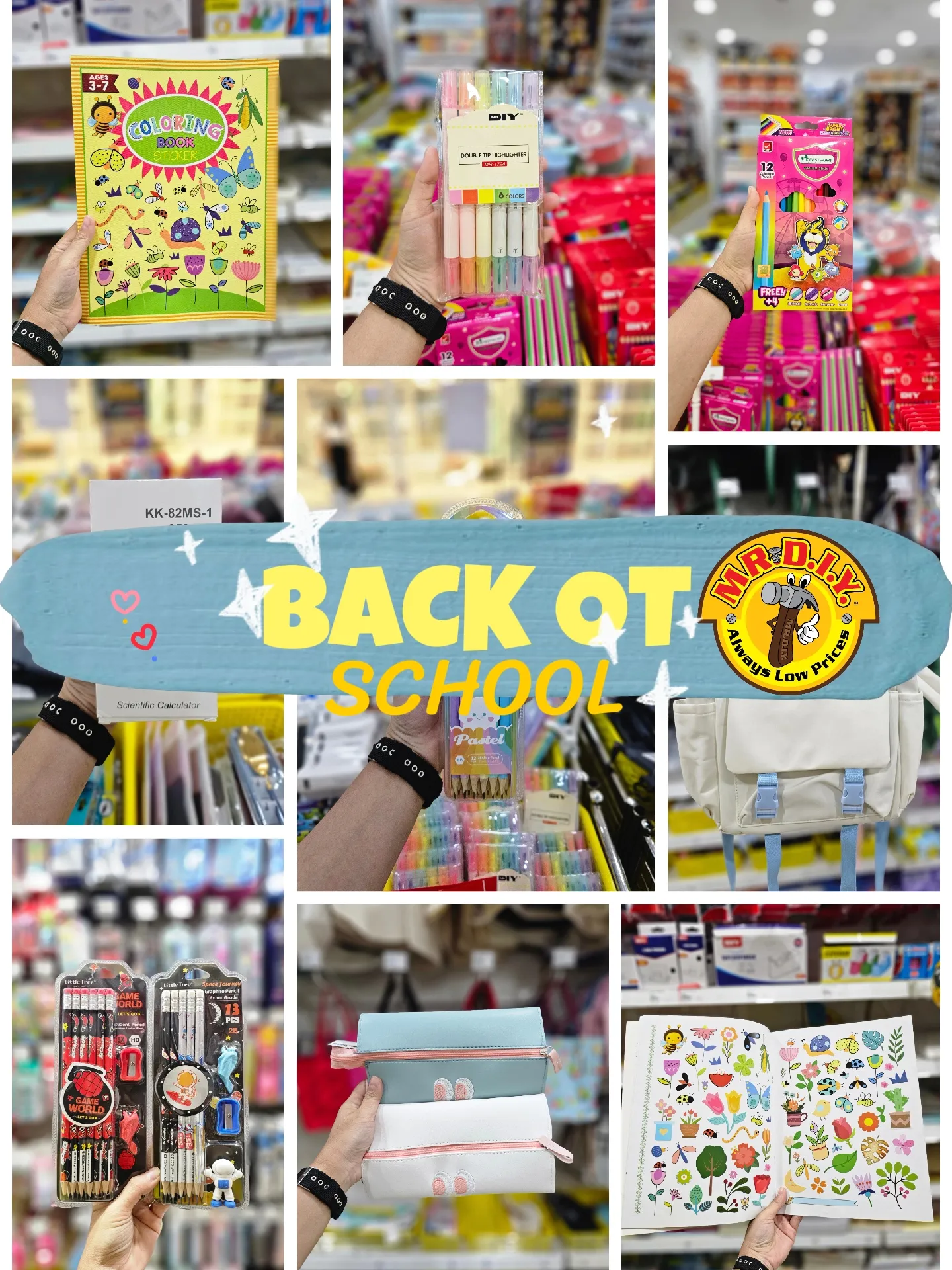 BACK OT SCHOOL ต้อนรับเทศกาลเปิดเทอม ที่ MR.DIY💐🎀 | แกลเลอรีที่โพสต์โดย เด็กอ้วชอบรีวิว | Lemon8