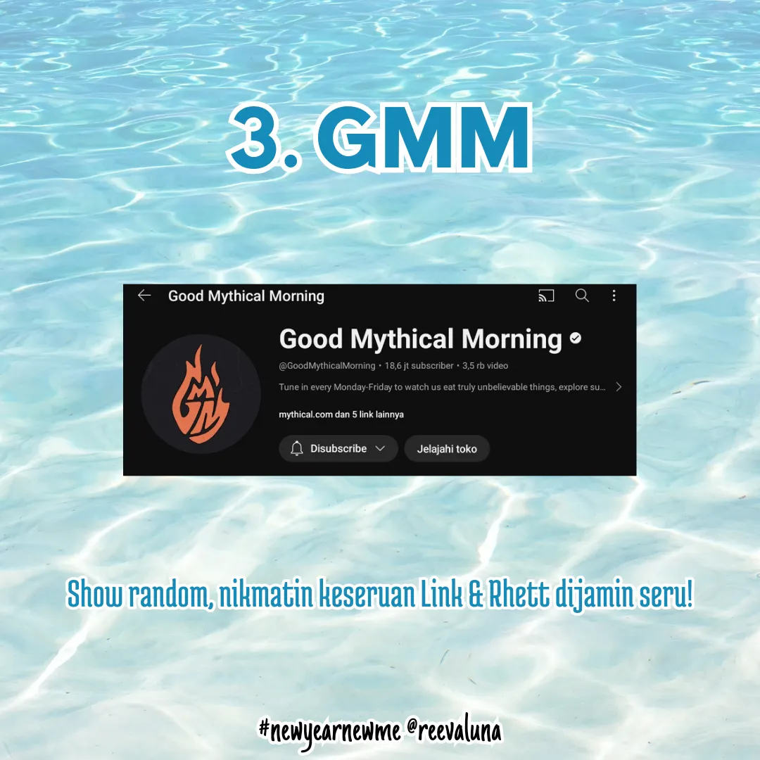 5 Channel YouTube Recommended! | Galeri diposting oleh Reeva Luna | Lemon8