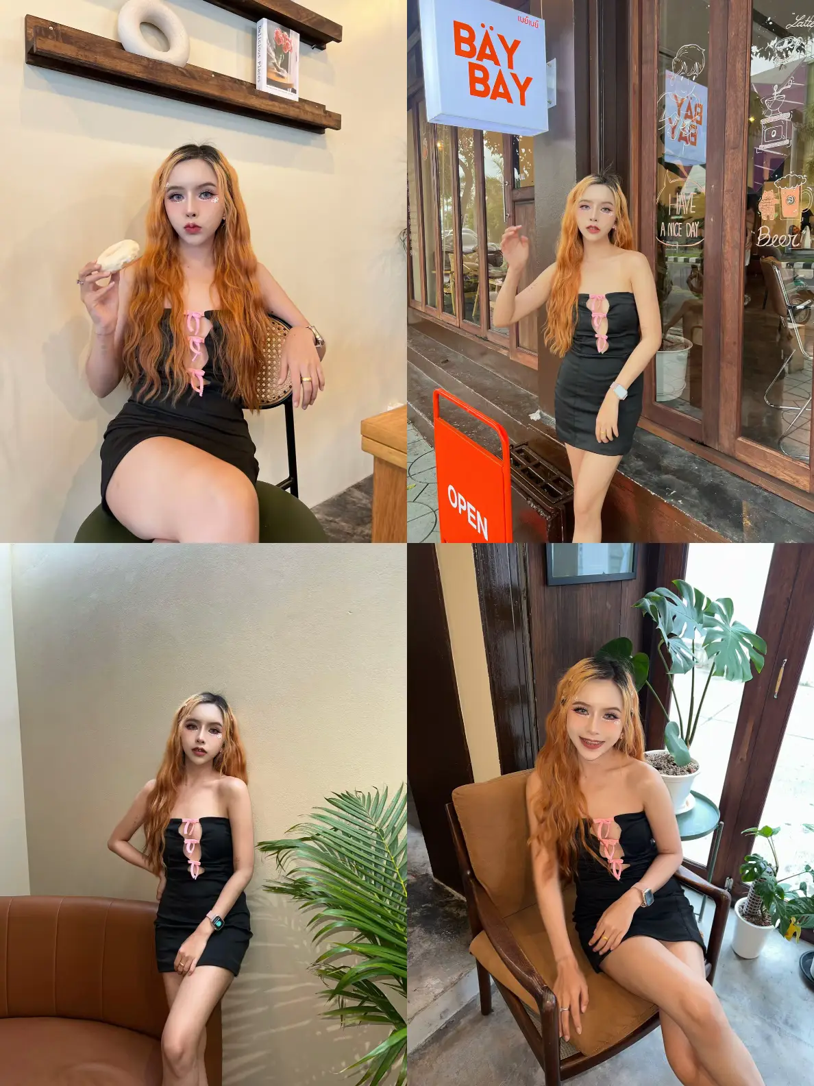 Cafe&Bar เปิดใหม่ บางแสน “Baybay.caff” แนบเมนูท้ายรูป | แกลเลอรีที่โพสต์โดย วิศวะพารีวิว | Lemon8