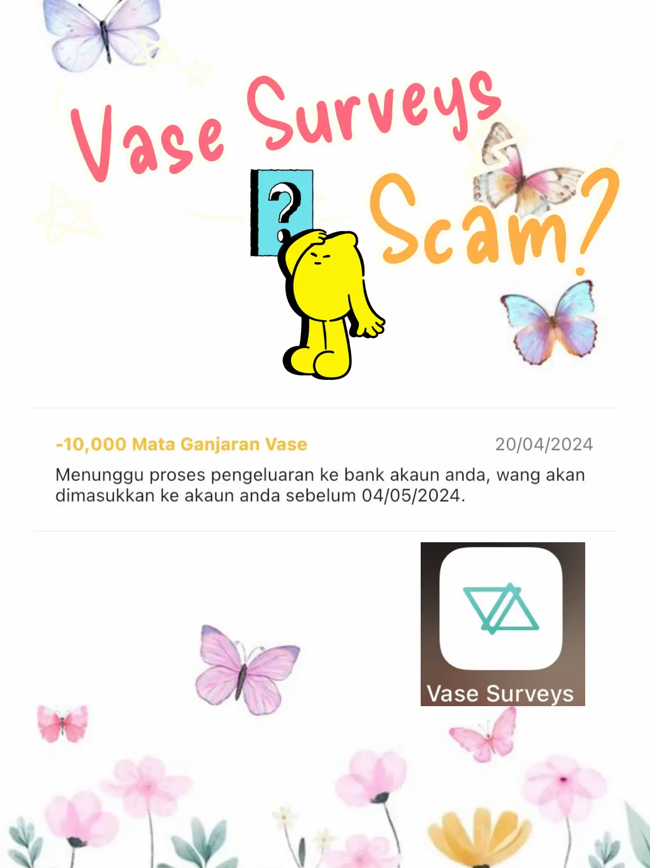 Vase Surveys SCAM?!? | Galeri disiarkan oleh Amy Najuwa | Lemon8
