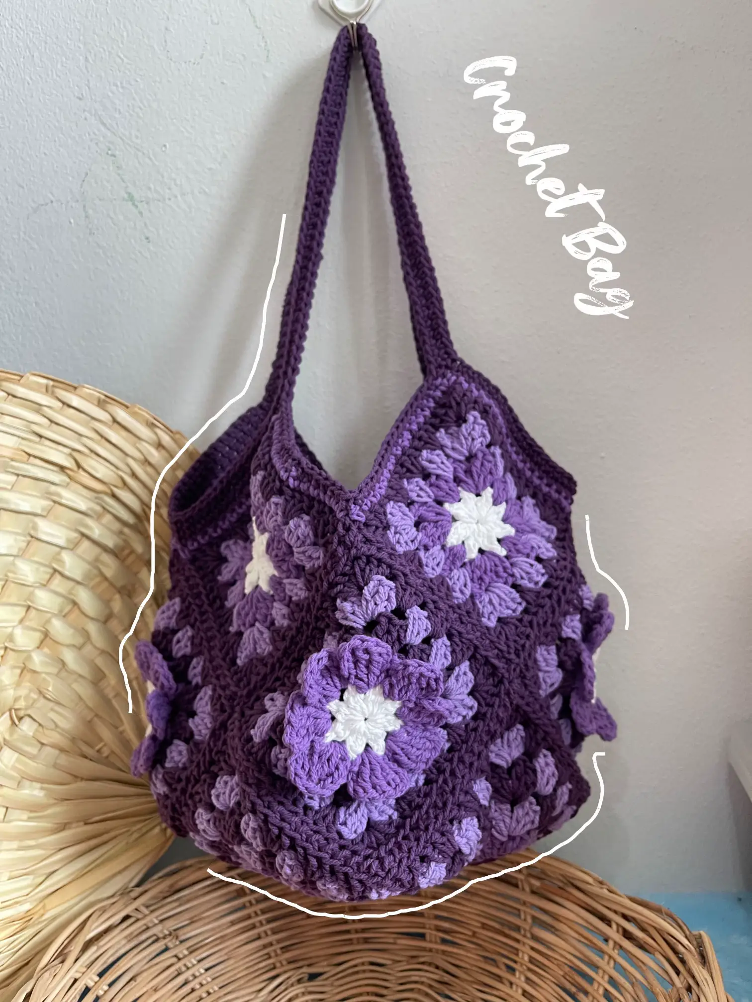 Lavender Crochet Bag | Gallery posted by Handiwork Oom | Lemon8