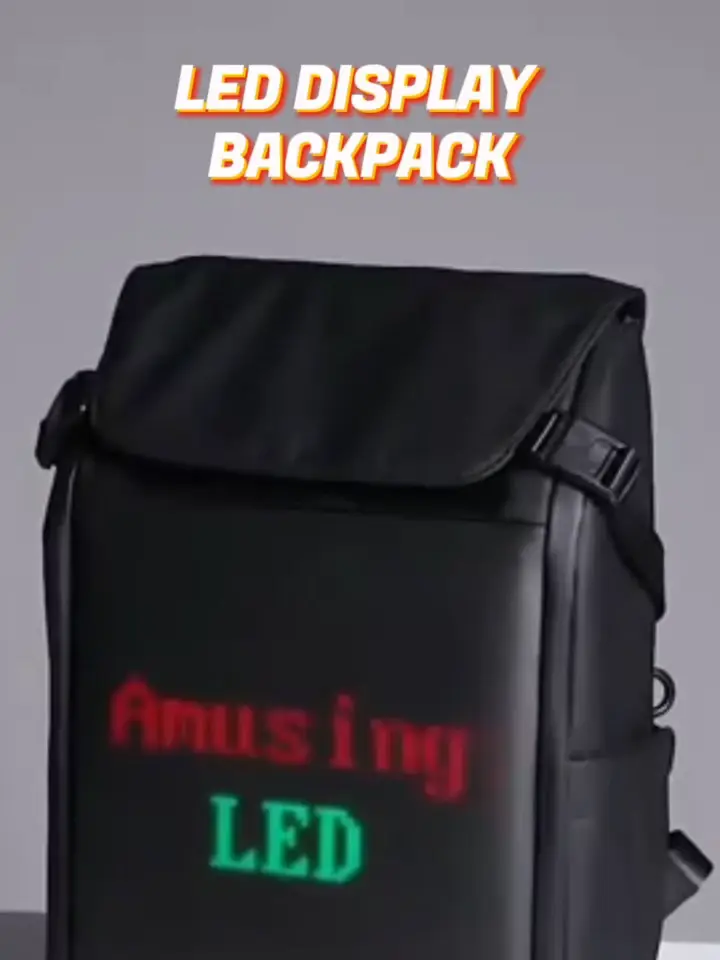 LED DISPLAY BACKPACK | วิดีโอที่เผยแพร่โดย SimpleStore | Lemon8