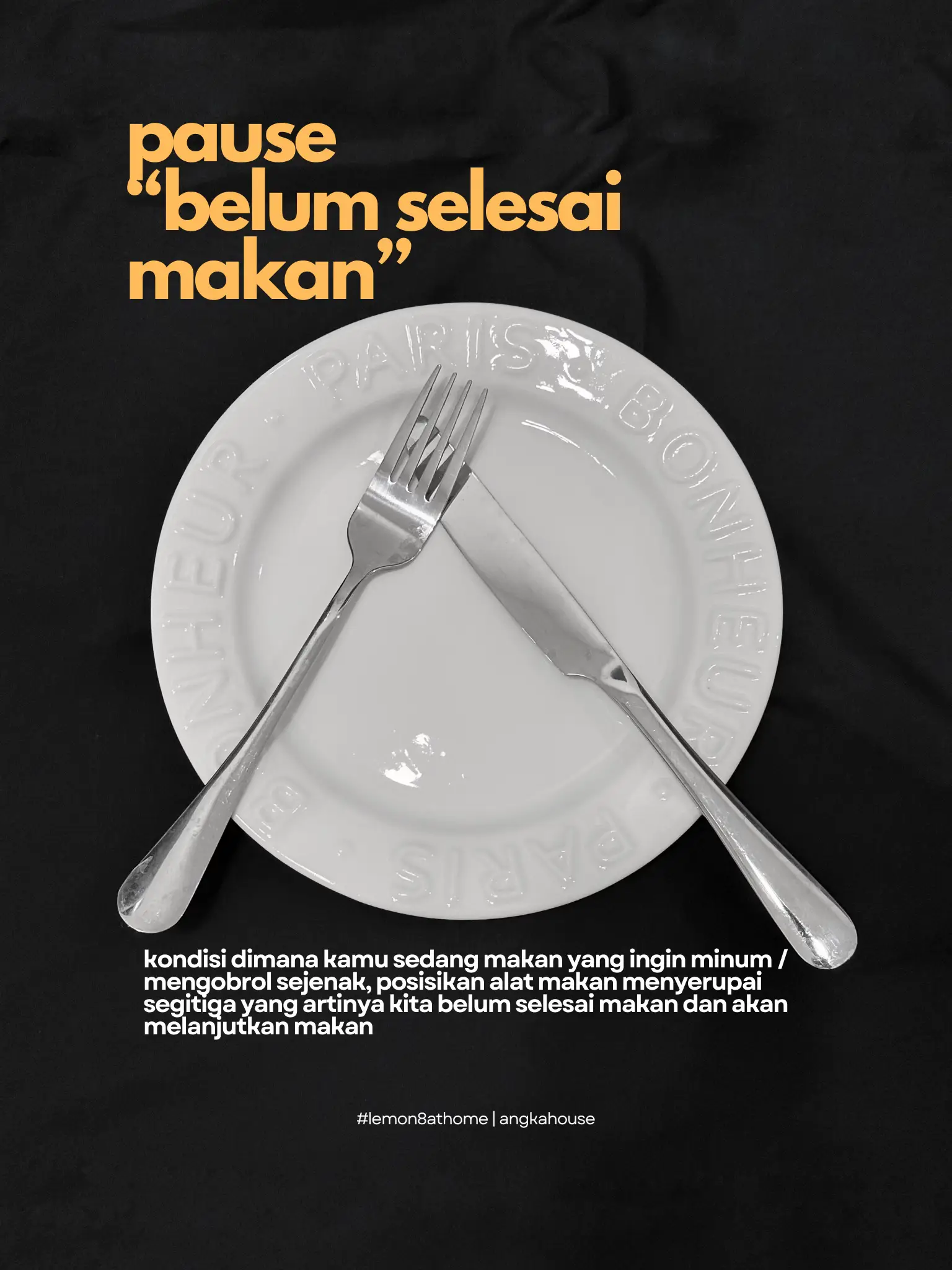 6 Arti dari Posisi Alat Makan dalam Table Manner 🥄 | Galeri diposting ...