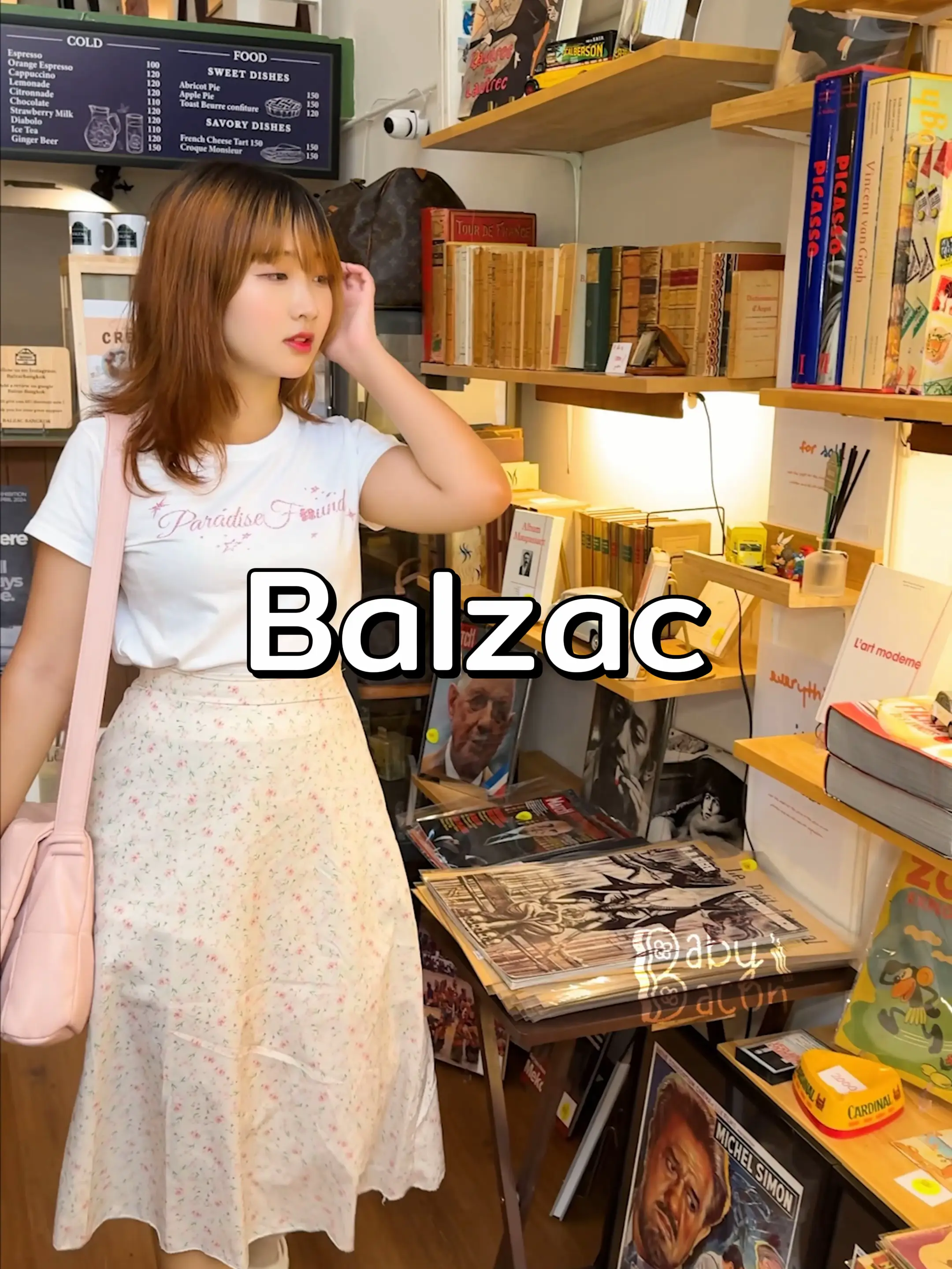 Balzac คาเฟ่ฝรั่งเศสย่านเจริญกรุงสไตล์วินเทจ | วิดีโอที่เผยแพร่โดย BabyBacon | Lemon8