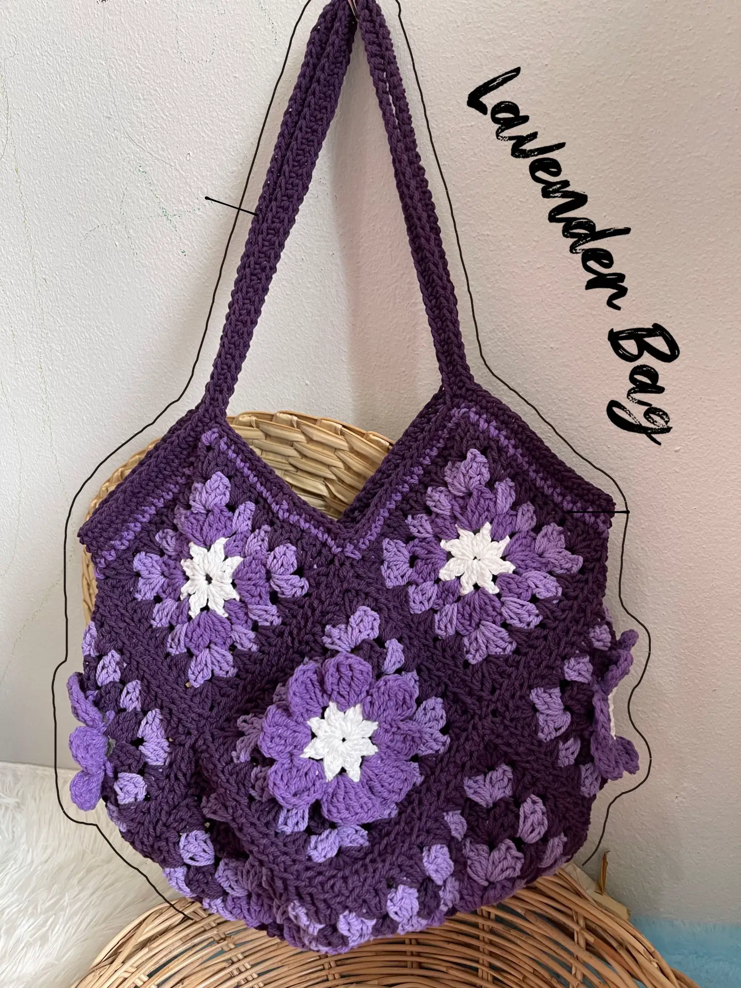 Lavender Crochet Bag | Gallery posted by Handiwork Oom | Lemon8
