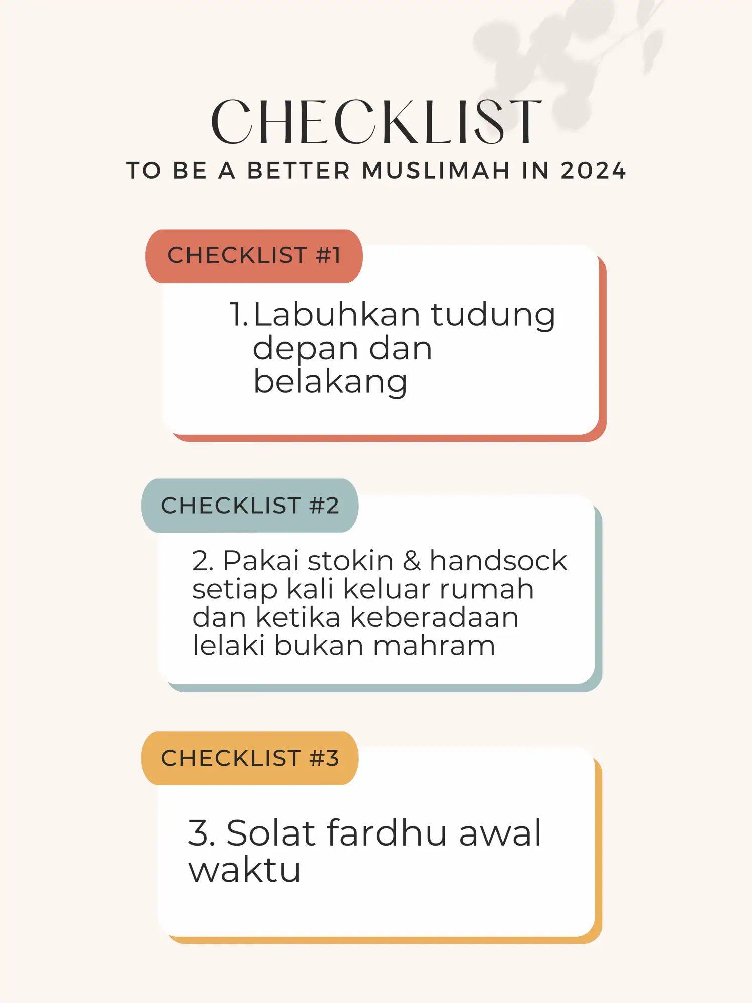 2024 Checklist - Carian Lemon8