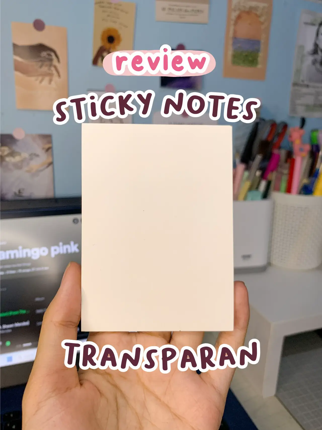 STICKY NOTES TRANSPARAN🤔 | Galeri diposting oleh studyssha | Lemon8