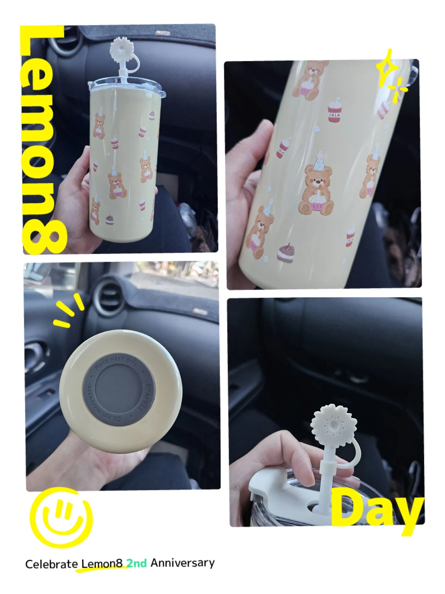 แก้วเก็บความเย็น Makro 🧸🧸 | แกลเลอรีที่โพสต์โดย Nuchh_h 🐻🧸💌 | Lemon8