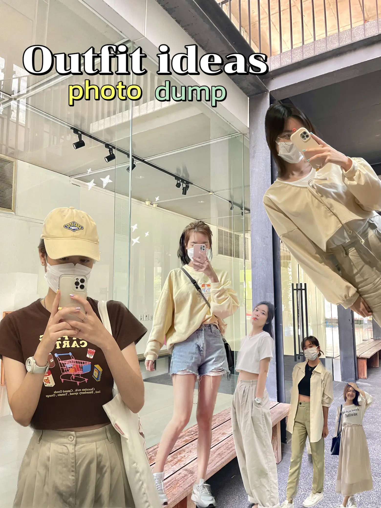 มัดรวม Outfit ideas ที่ผ่านมา🧺🛼 | แกลเลอรีที่โพสต์โดย Lalitmon | Lemon8