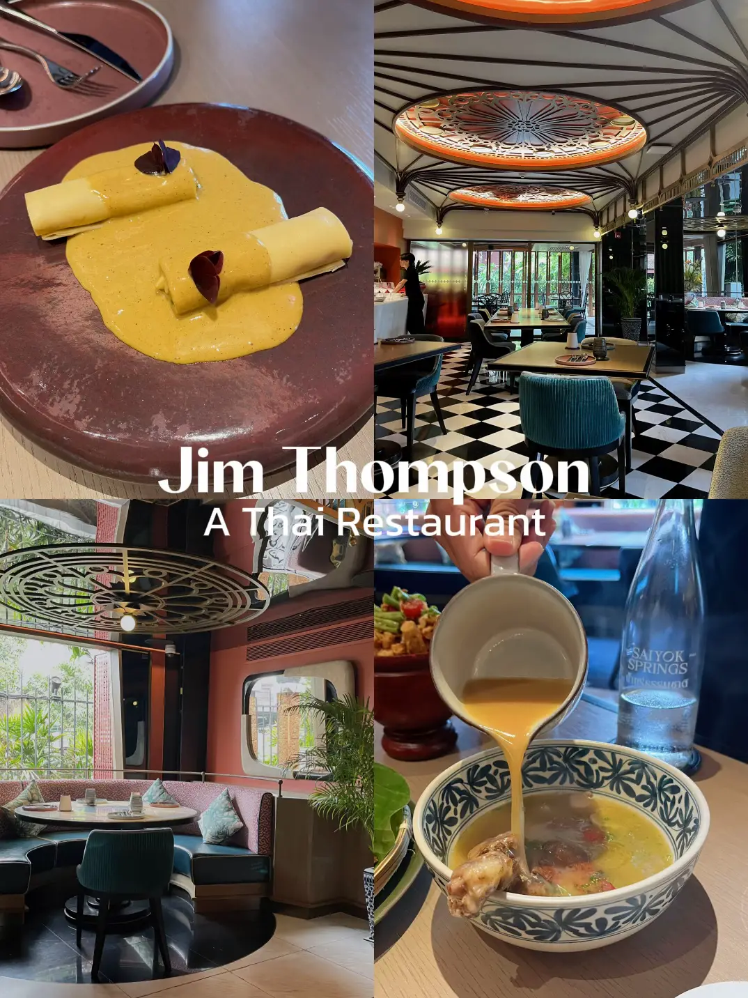 อาหารไทยฟิวชั่นควรลอง Jim Thompson, A Thai Restaurant | แกลเลอรีที่โพสต์โดย 𝑲.𝑽𝒊𝒊𝒆𝒏𝒆 | Lemon8