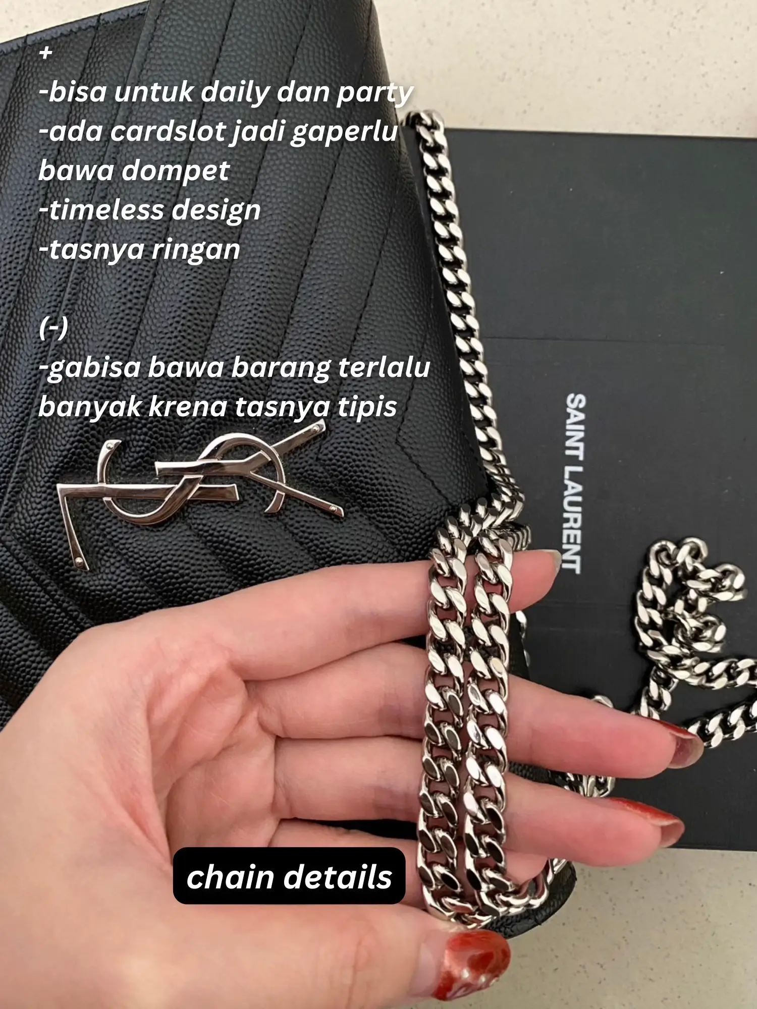 FULL REVIEW YSL Wallet on Chain! | Galeri diposting oleh Victoria | Lemon8