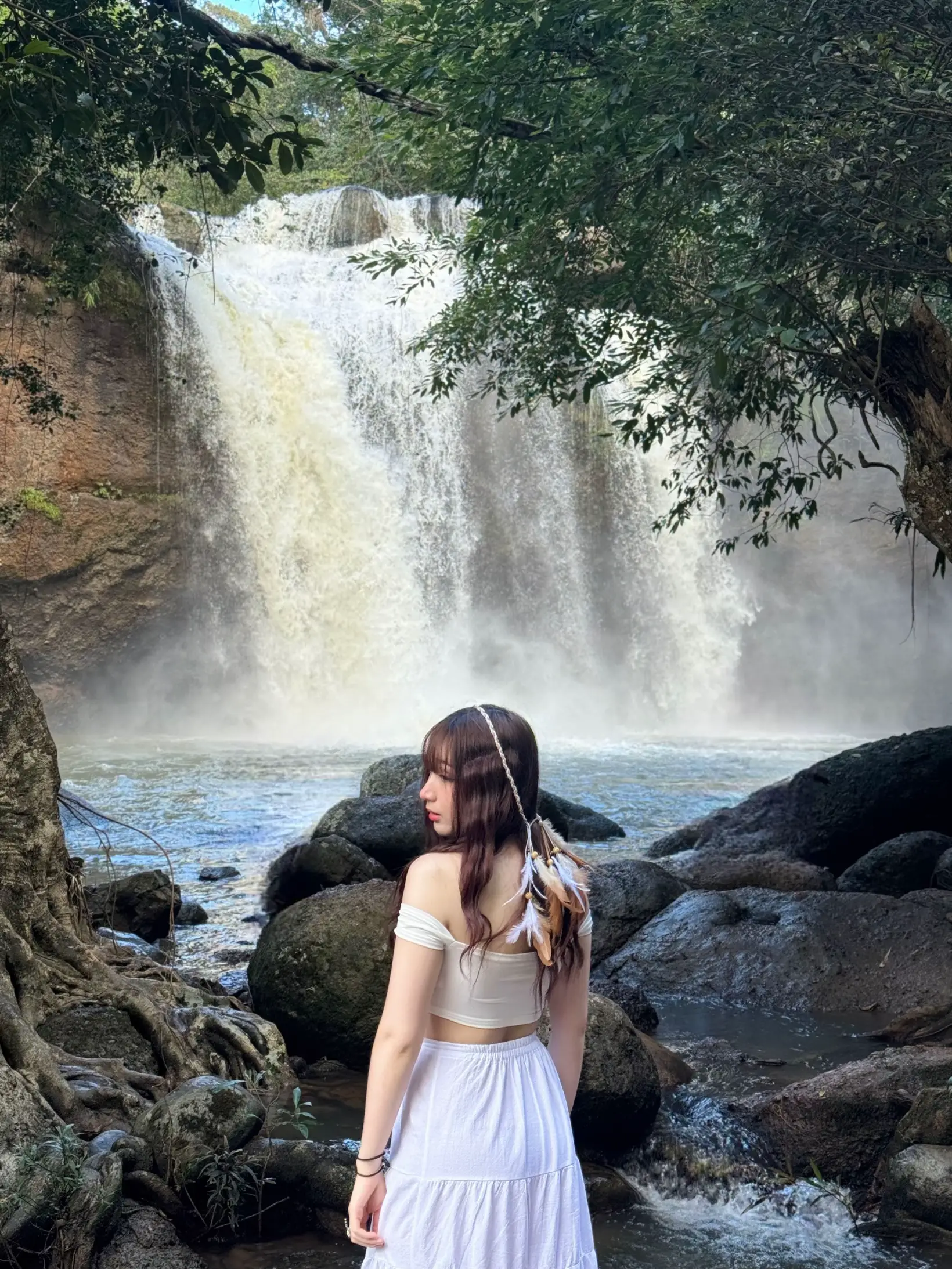 Haew Suwat Waterfall ⛰️ | แกลเลอรีที่โพสต์โดย Millmilk | Lemon8