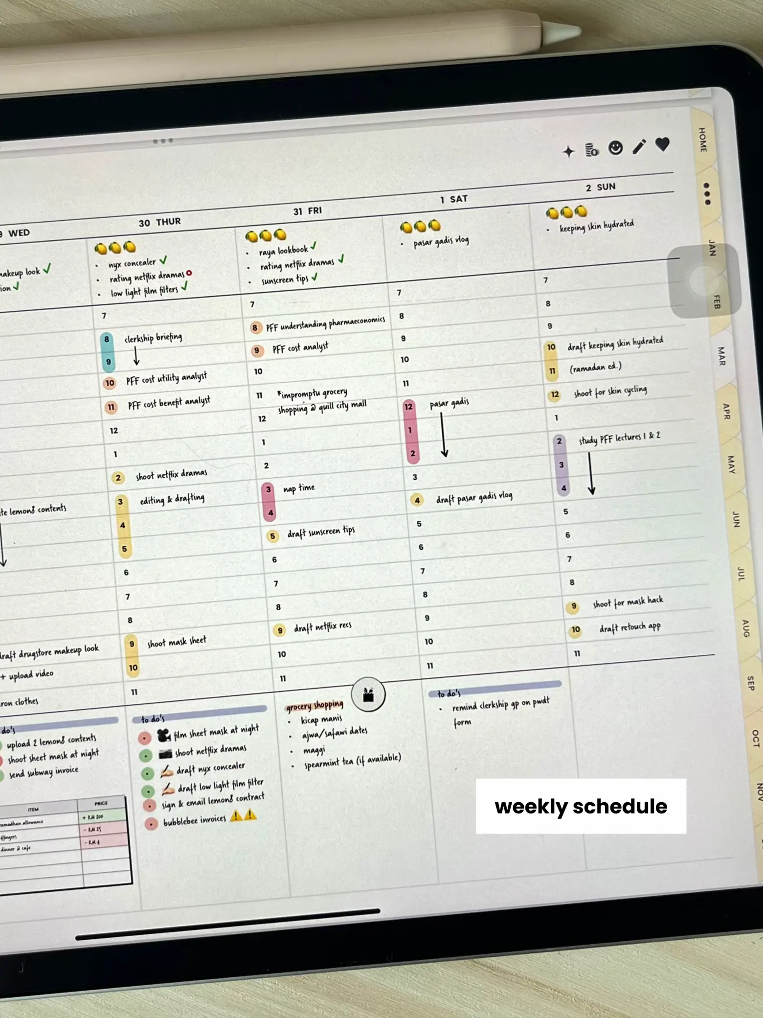 how to use a digital planner on ipad 🏼🍎 | Galeri disiarkan oleh Hanan ...